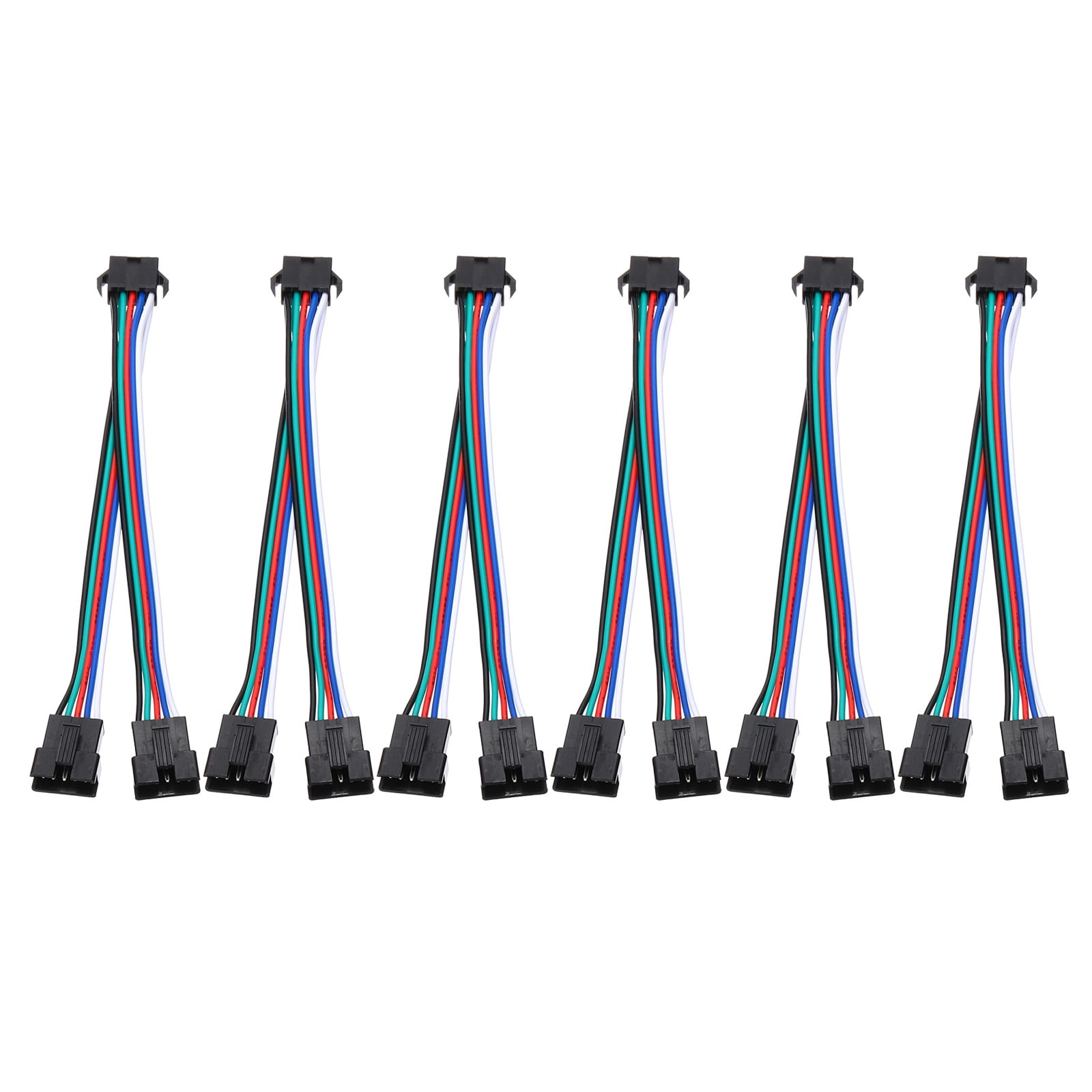 Uxcell 15CM 1 to 2 ARGB Splitter Cable, 6 Pcs PWM Fans RGB Extension ...
