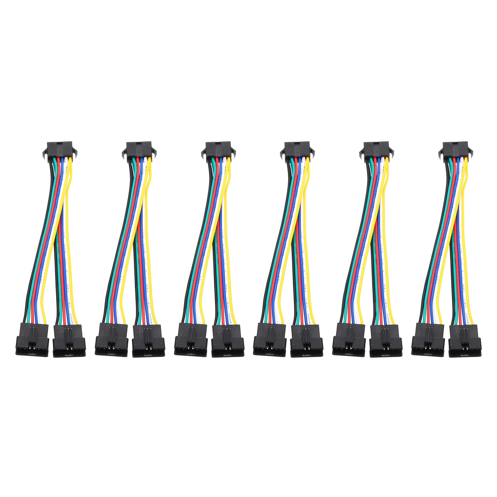 Uxcell 15CM 1 to 2 ARGB Splitter Cable, 6 Pcs PWM Fans RGB Extension ...