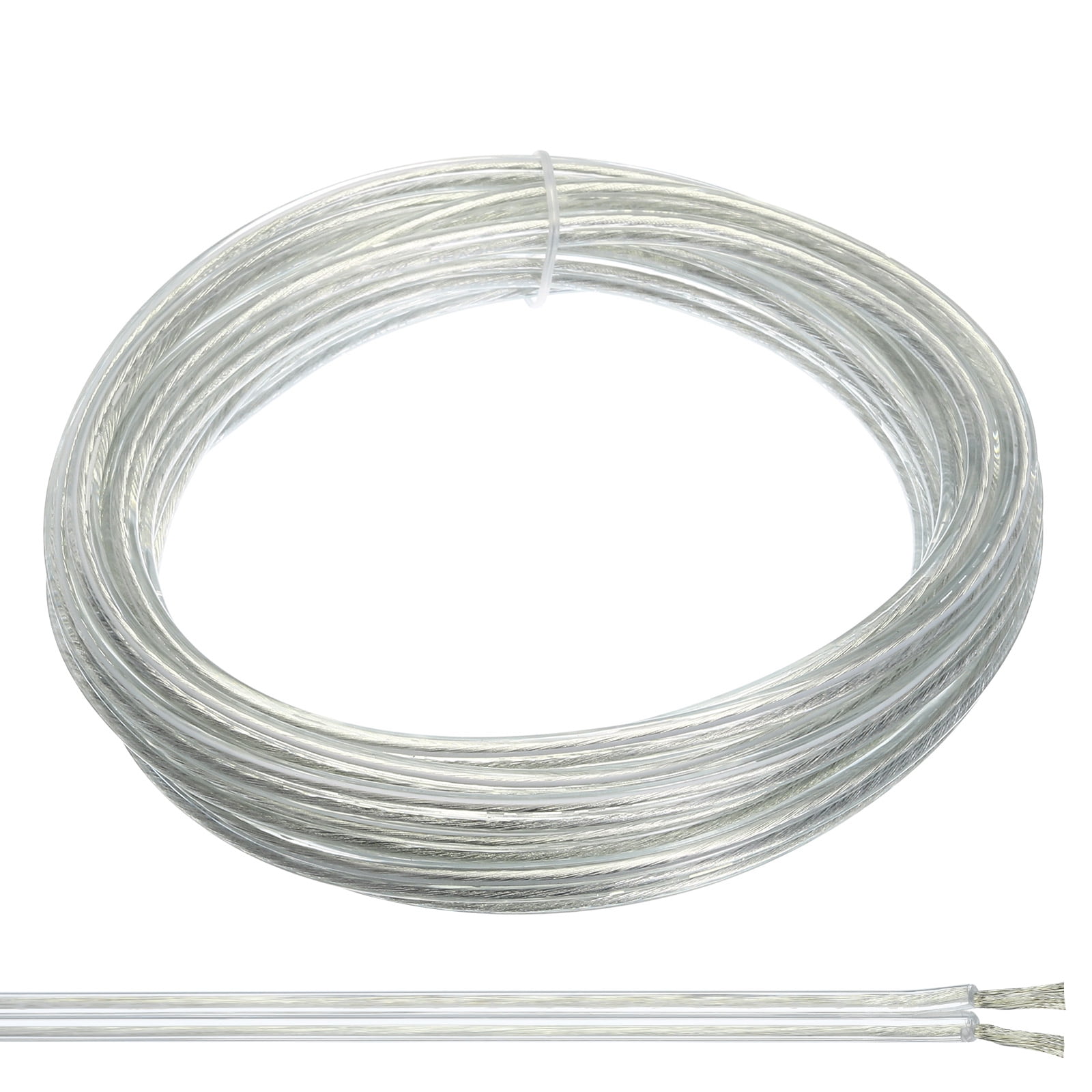 Uxcell 15Ft 18/2 300V SPT-2 Lamp Cord Insulated Heat Resistant ...