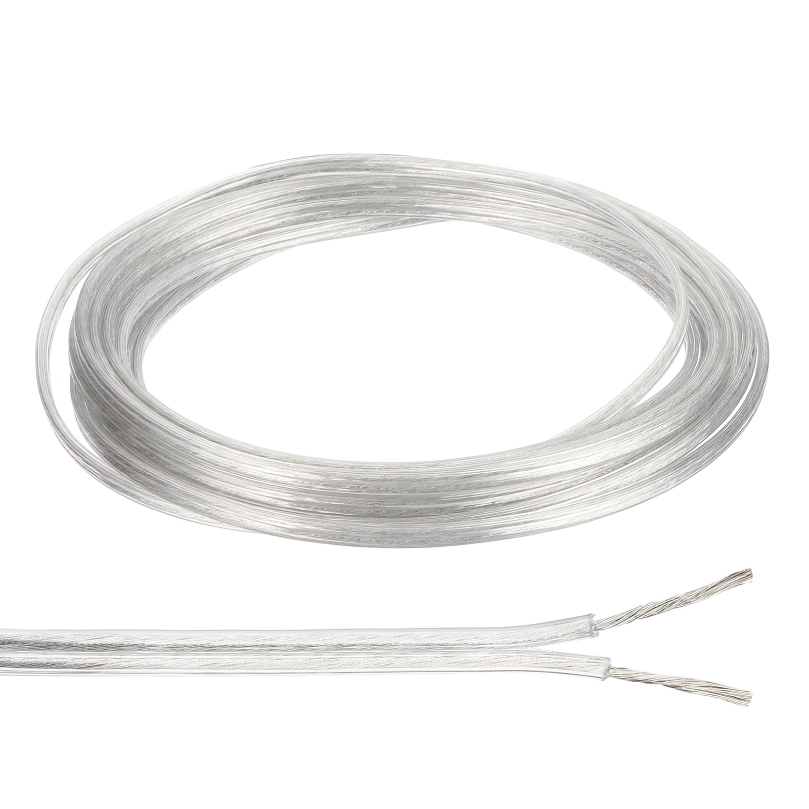 Uxcell 15Ft 18/2 PVC Covered Wire, 300V SPT-1 Lamp Cord Insulated Heat ...
