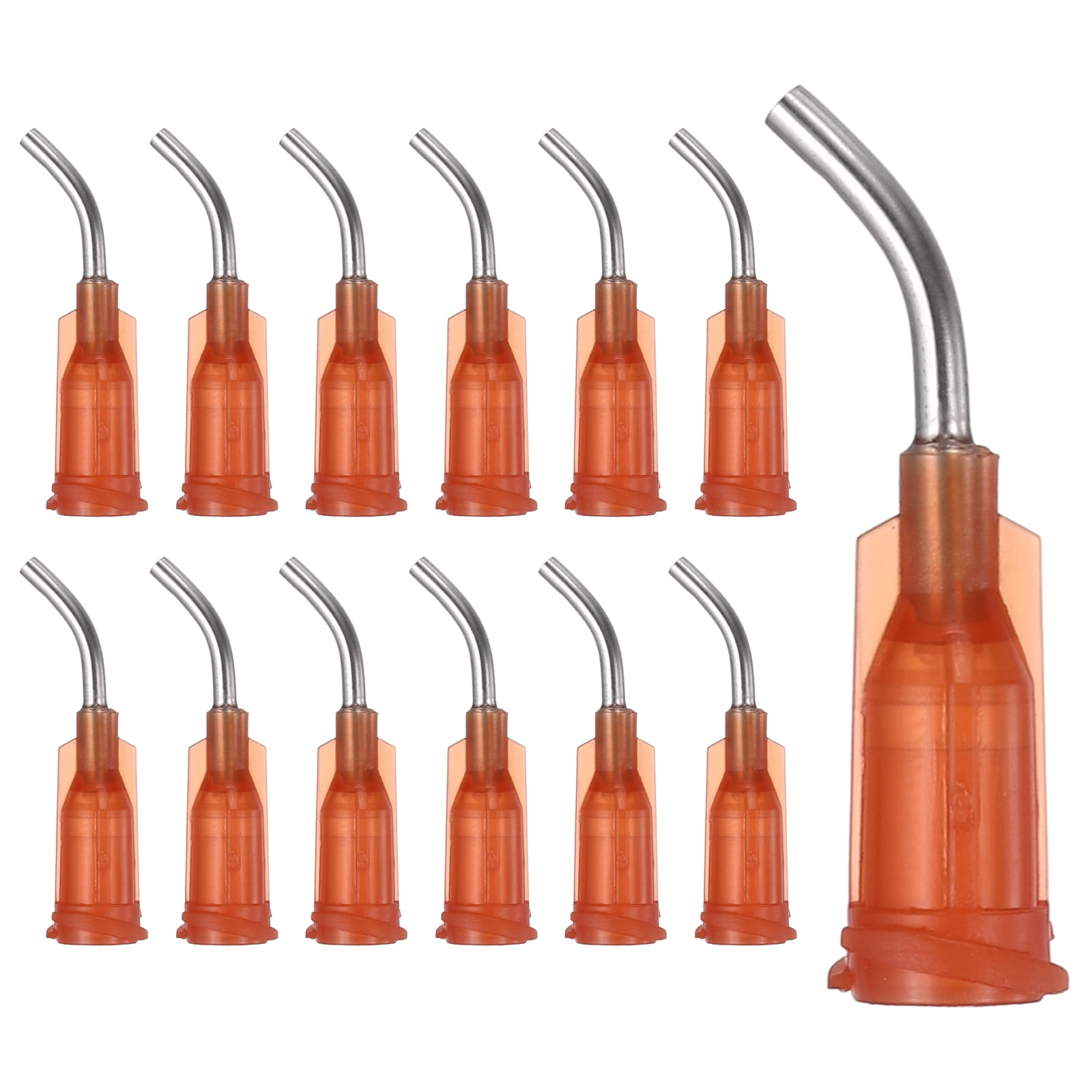 Uxcell 15Ga Angled Dispensing Needles, 25Pcs 0.5Inch 45° Curved ...
