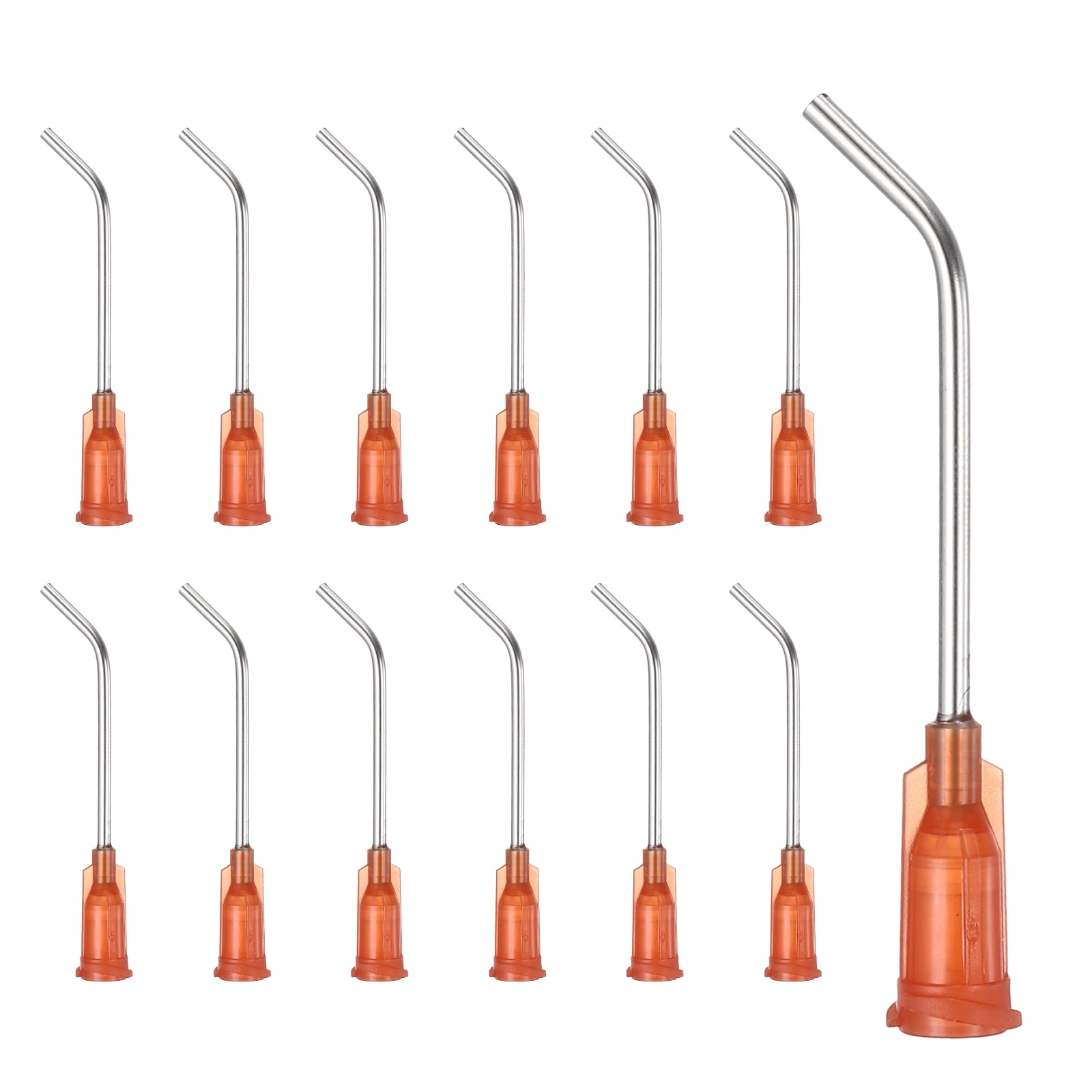 Uxcell 15Ga Angled Dispensing Needles, 25Pcs 1.5Inch 45° Curved ...
