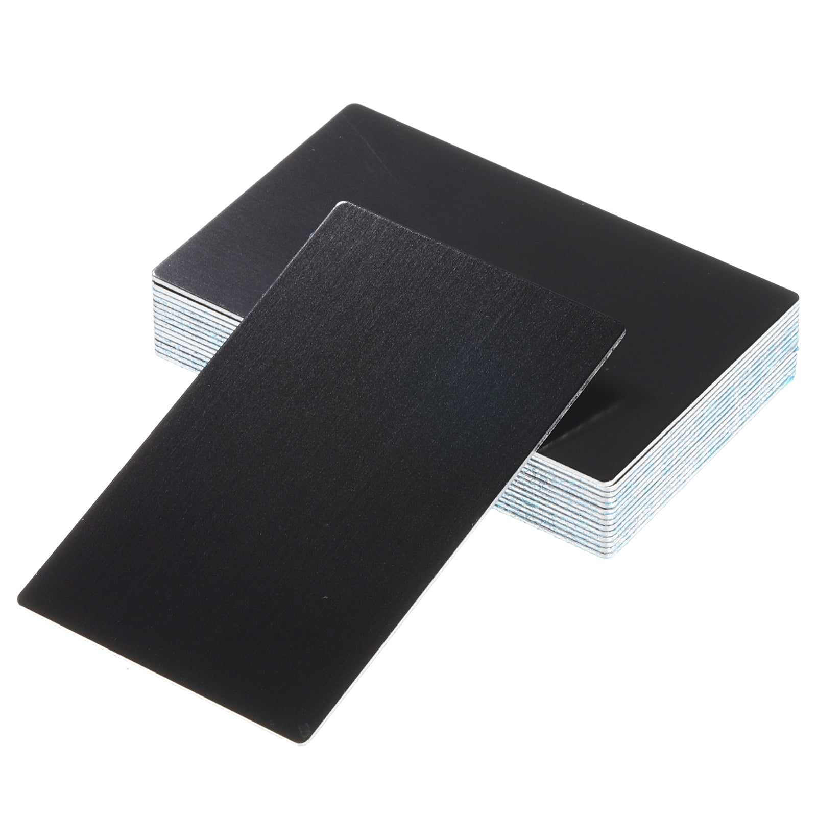 Uxcell 15Pack 80 x 50 x 1mm Anodized Aluminum Blank Metal Business ...