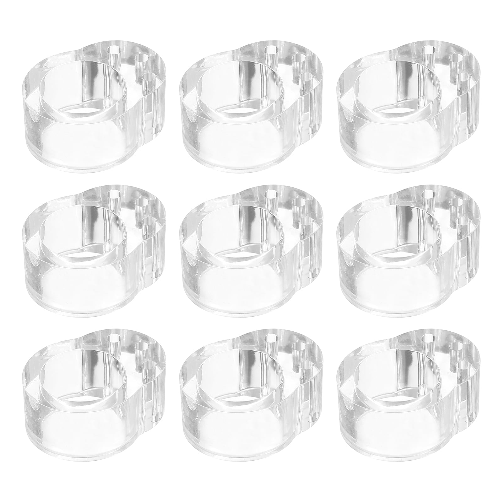Uxcell 15Pack Door Stopper Wall Protector, 18mm Single Hole Clear Anti ...
