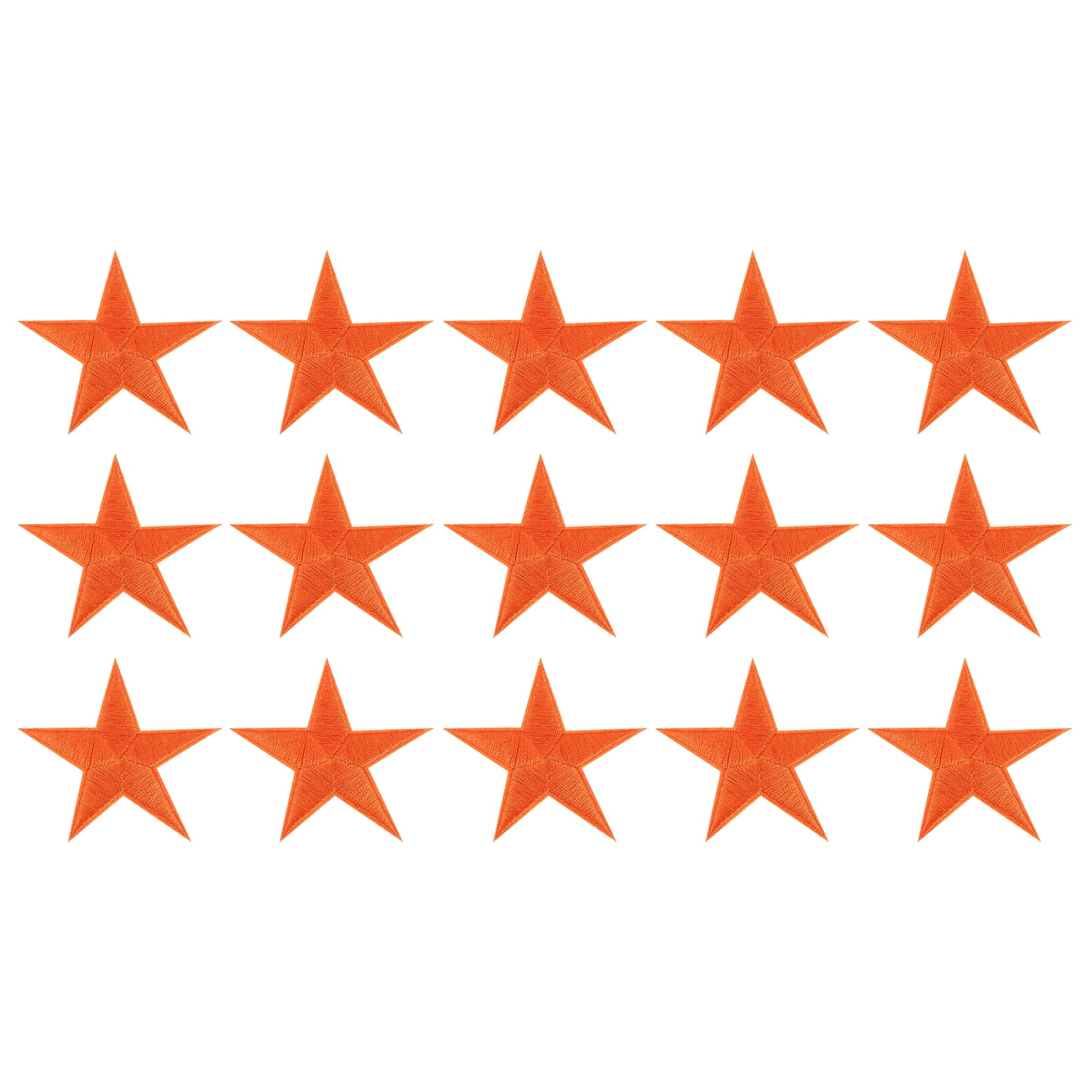 Uxcell 15Pack Iron on Star Patches, Sew on Star Embroidered Patches ...
