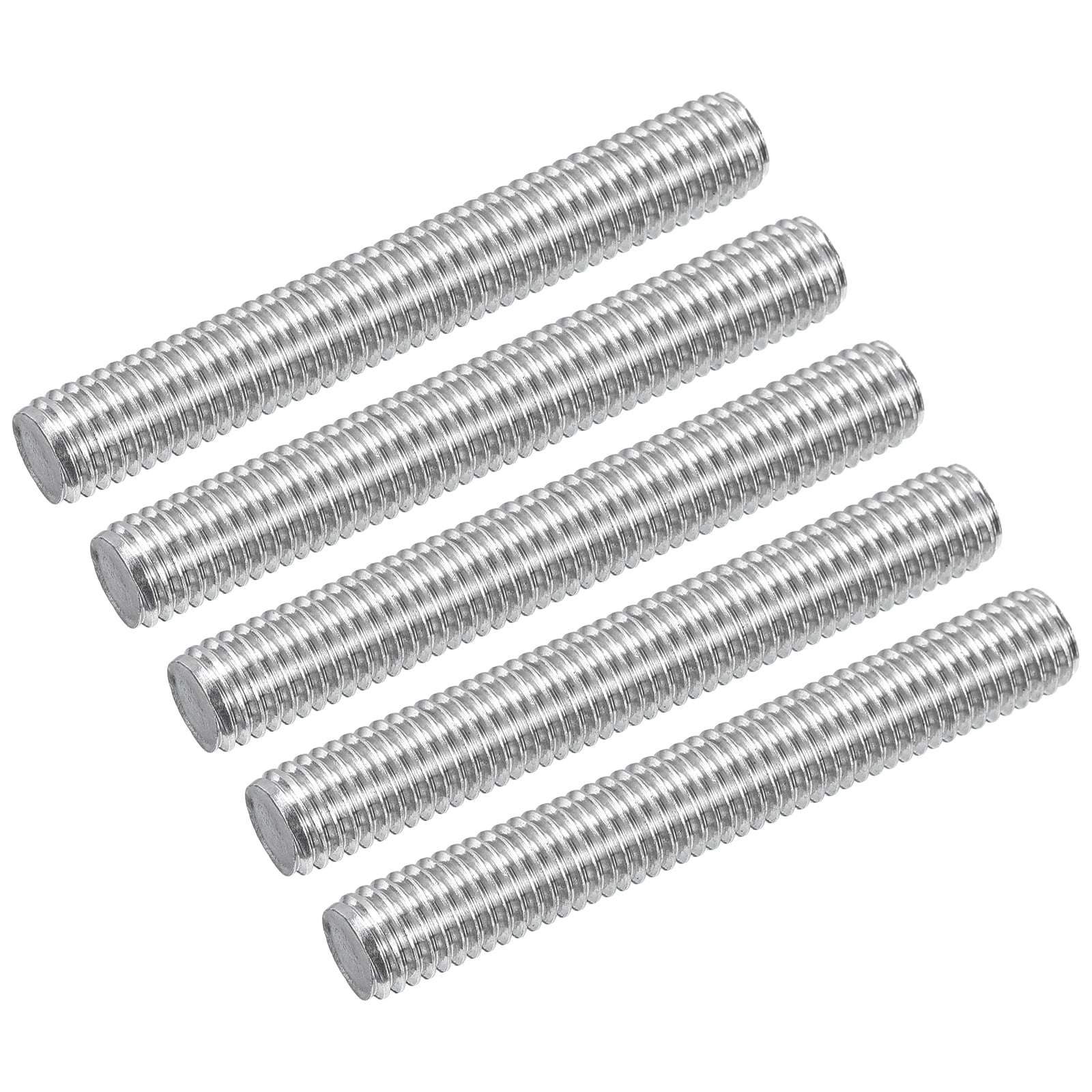 Uxcell 15Pack M10 x 70mm Fully Threaded Rod Right Hand Threads,1.5 ...
