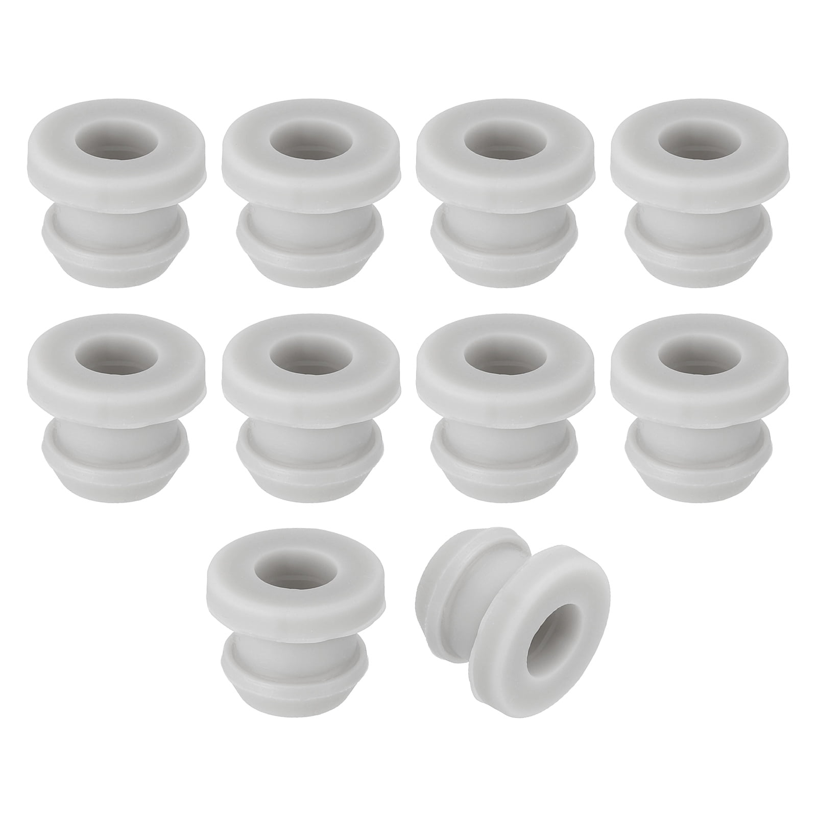 Uxcell 15Pack Rubber Grommets 10mm Drill Hole, 7mm ID Hole Top Hat Hole ...