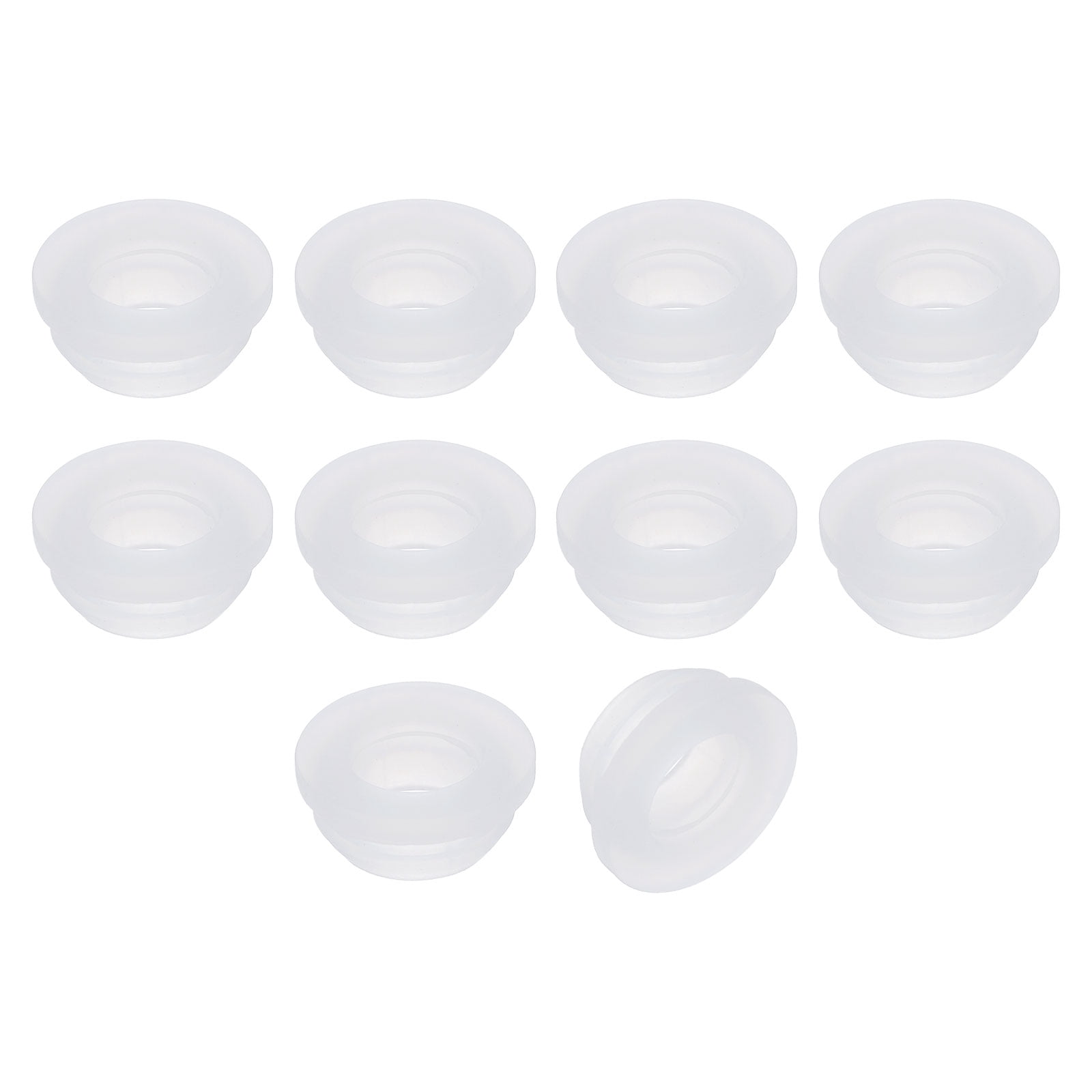 Uxcell 15Pack Rubber Grommets 12mm Drill Hole, 9mm ID Hole Top Hat Hole ...
