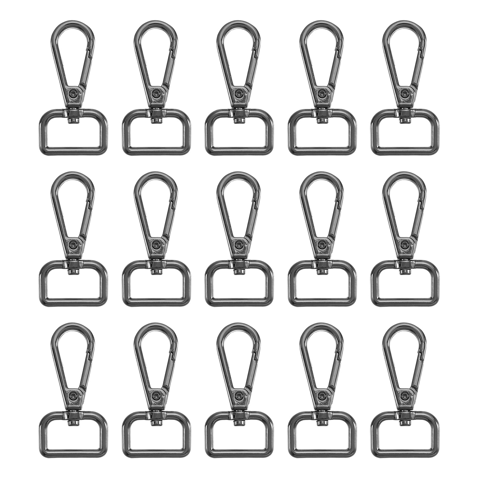 Uxcell 15Pack Swivel Clasps, 0.78" D Ring Lobster Clasp Claw Push Gate ...