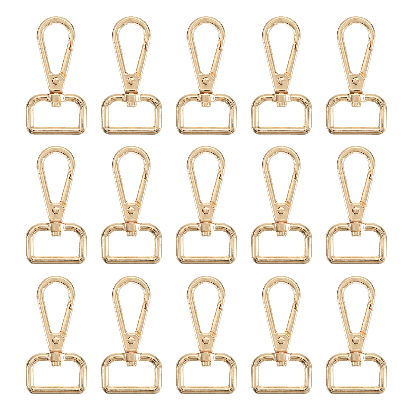 Uxcell 15Pack Swivel Clasps, 0.78" D Ring Lobster Clasp Claw Push Gate ...