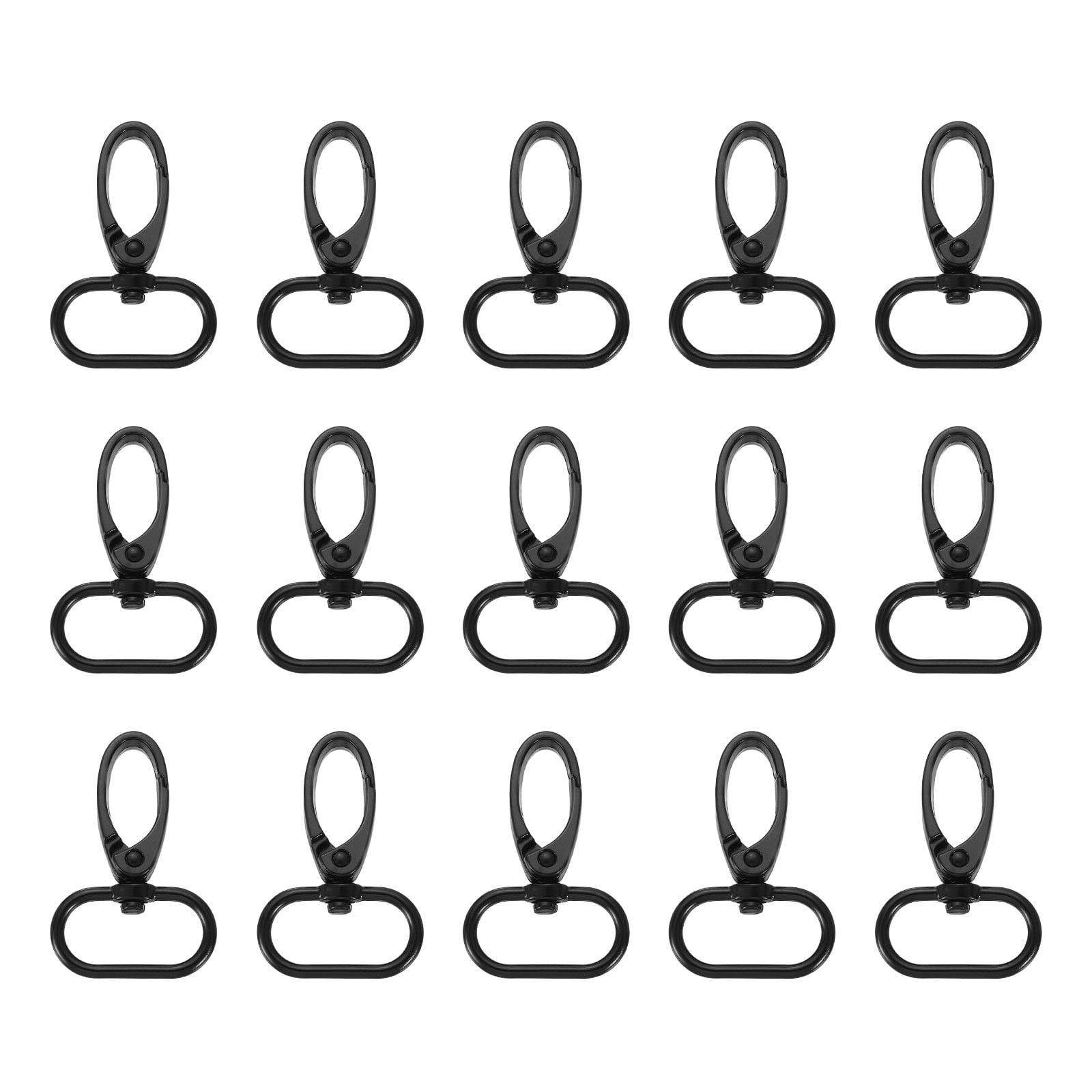 Uxcell 15Pack Swivel Clasps, 0.98" Oval Ring Lobster Clasp Claw Push ...