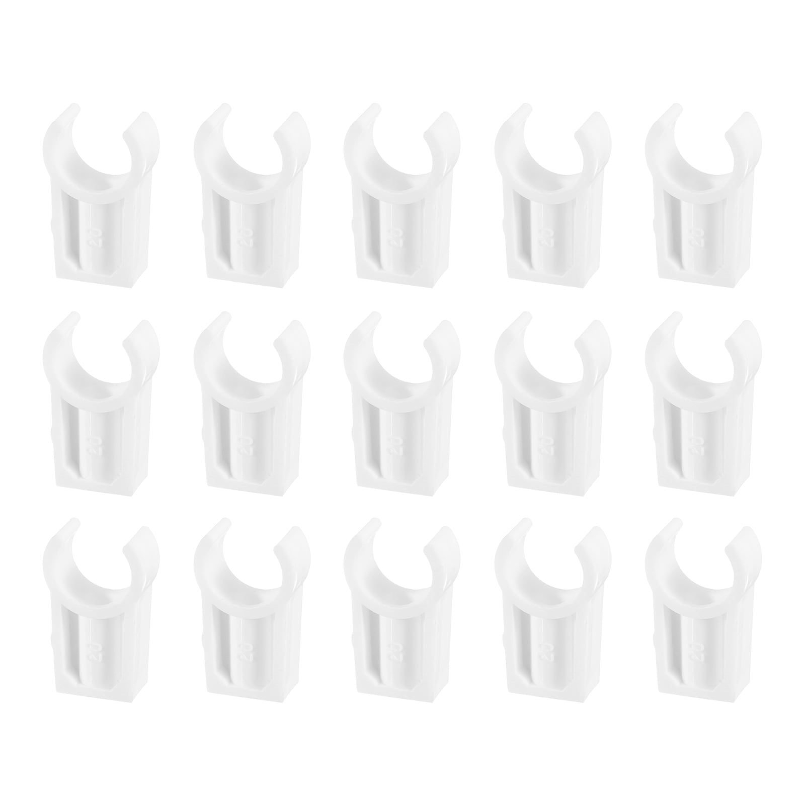 Uxcell 15Pack U-Shaped Water Pipe Clamps, PPR U Shaped Pipe Clips Fit ...