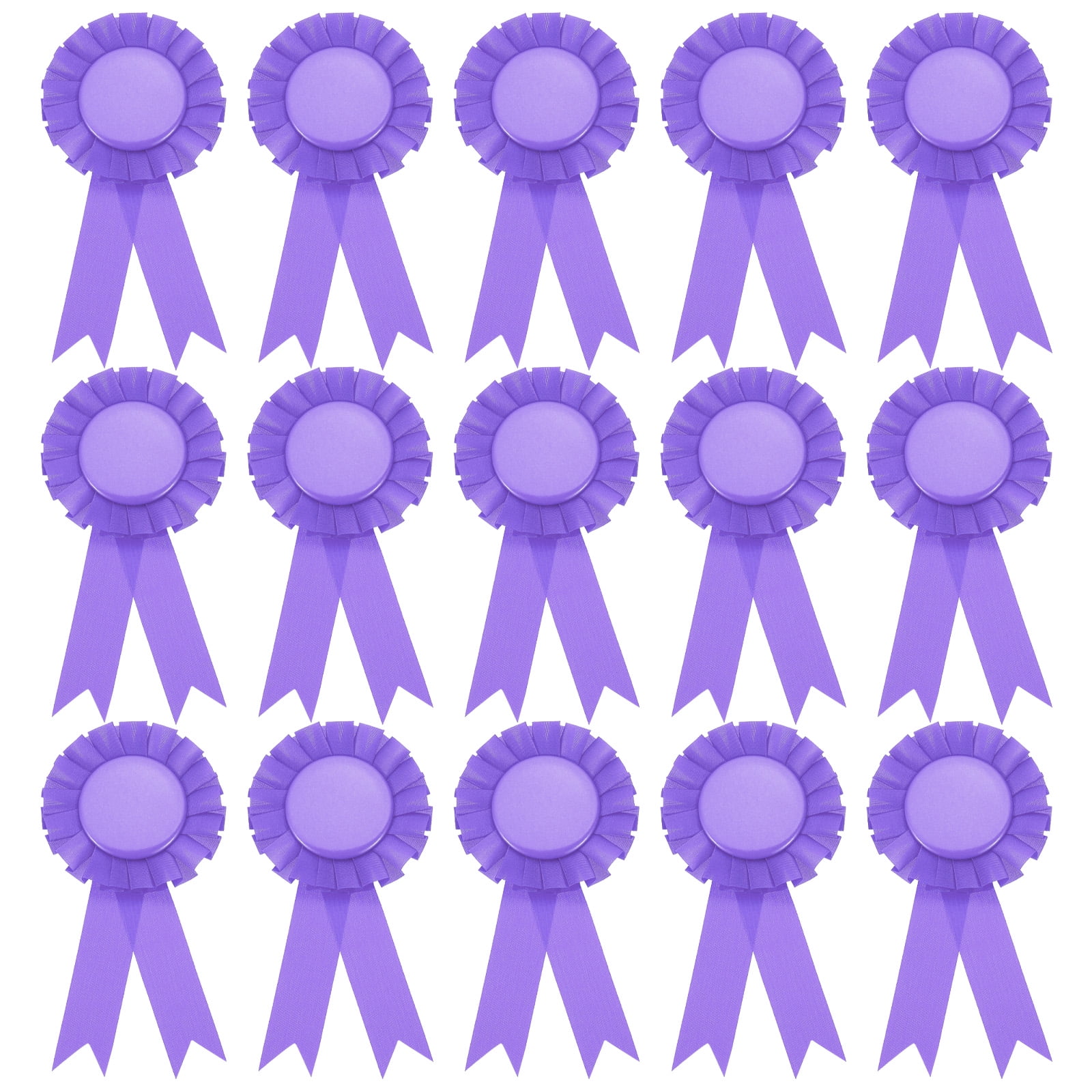 Uxcell 15Pcs Blank Award Ribbon, 6" x 3" Honorable Participation Badge ...