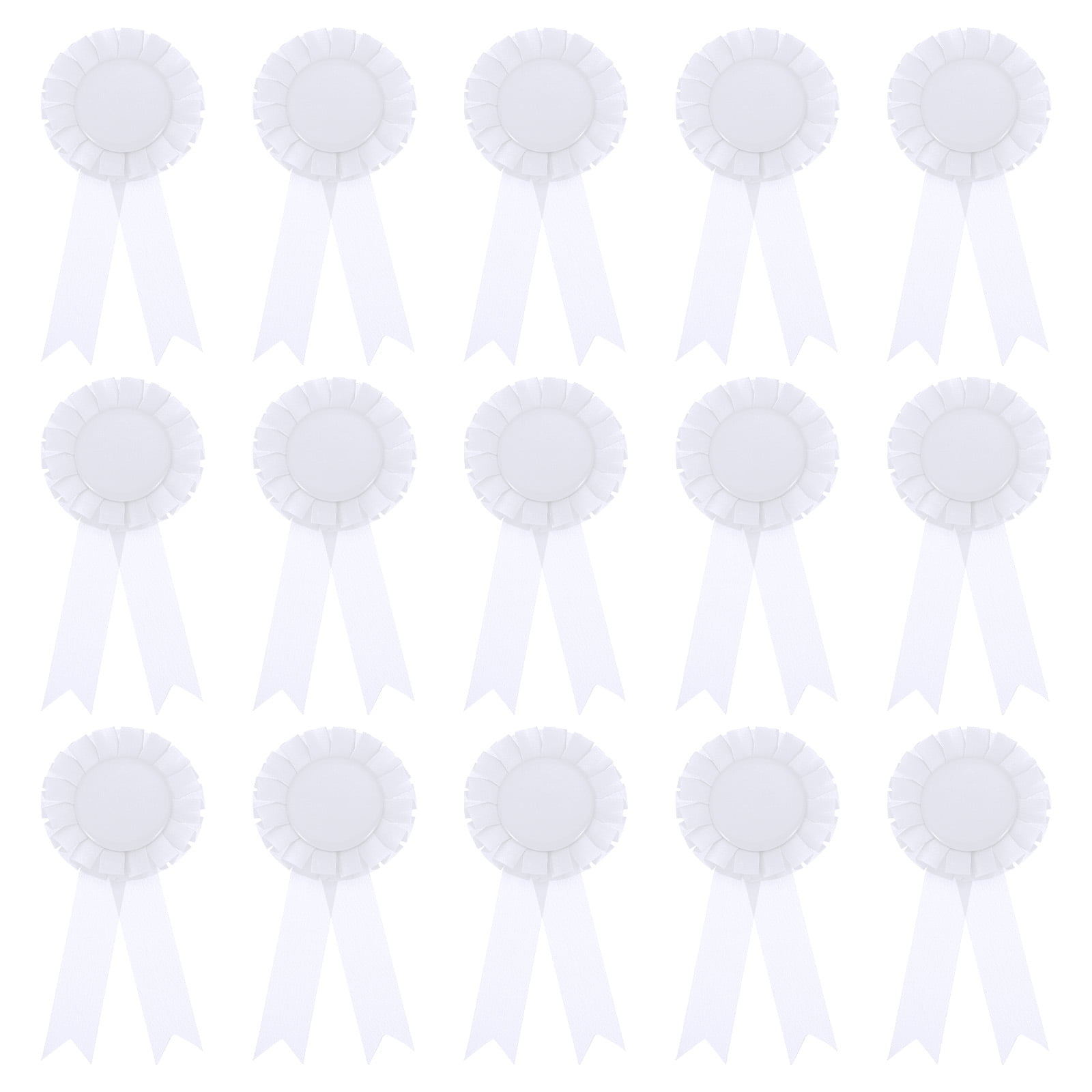 Uxcell 15Pcs Blank Award Ribbon, 6" x 3" Honorable Participation Badge ...