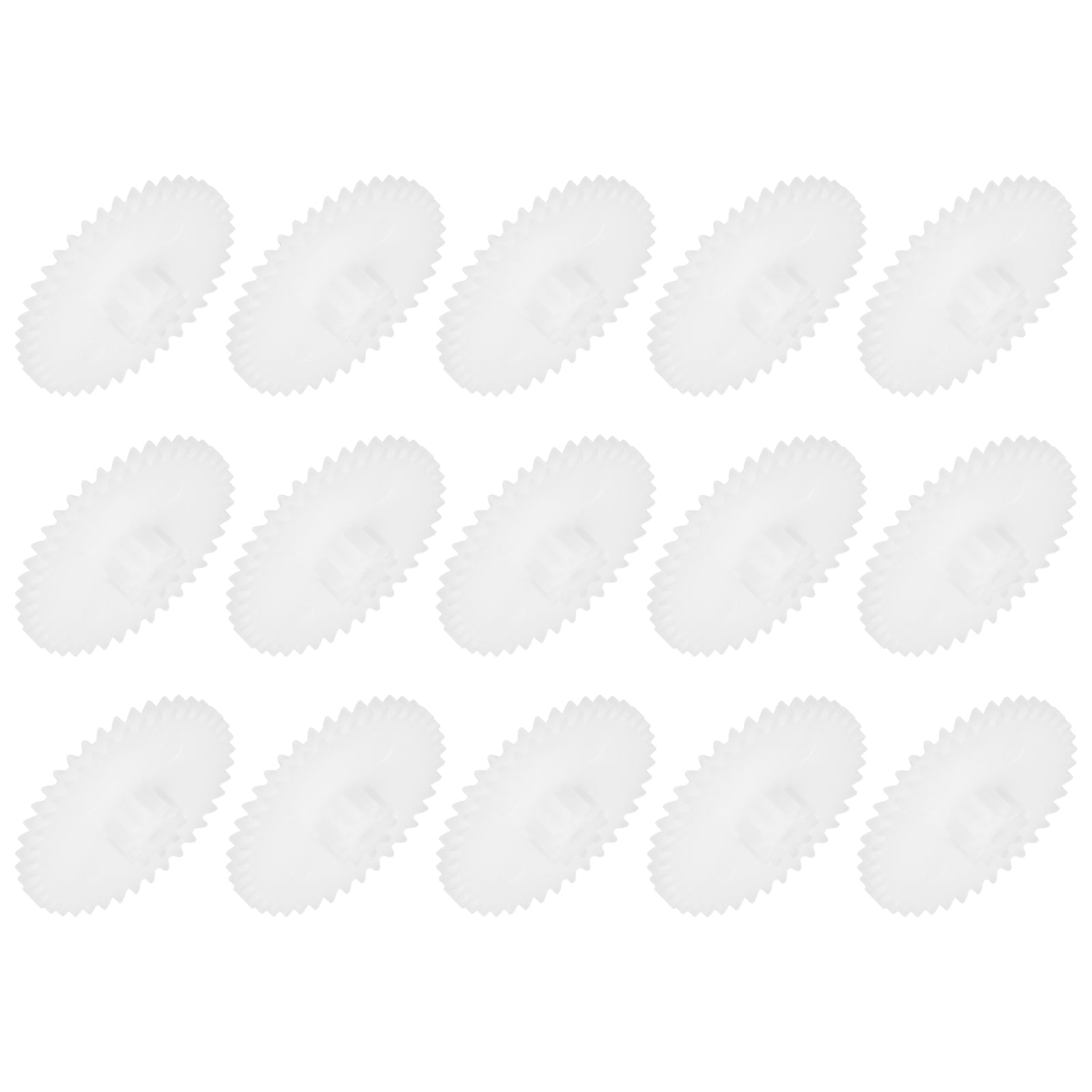 Uxcell 15Pcs Plastic Gears 40 Teeth Plastic Double Gears Model 40102BA ...