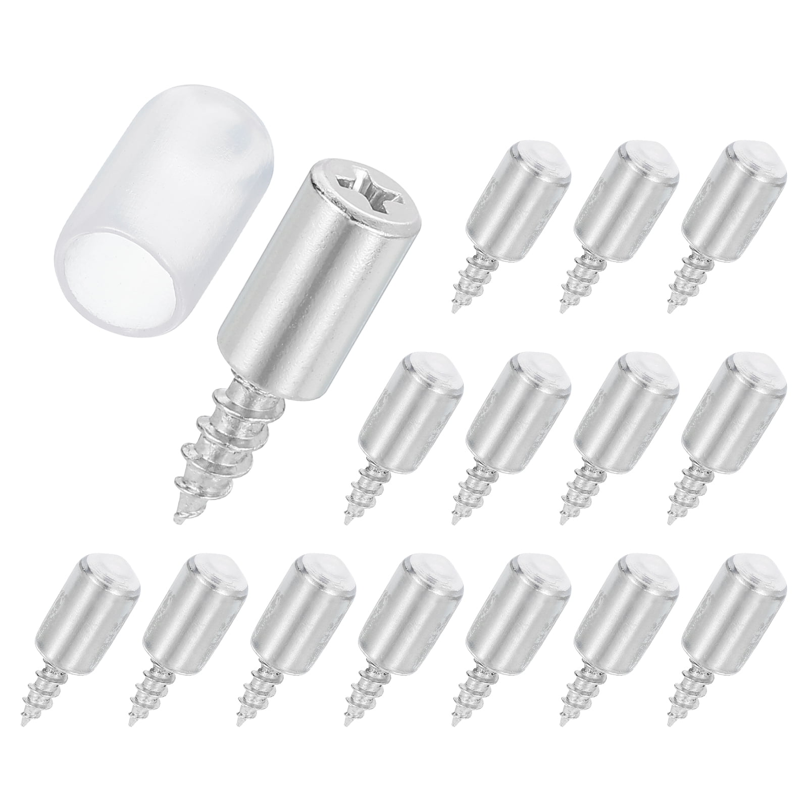 Uxcell 15Pcs Shelf Support Pegs, 7mm Shelf Pins with Anti-Slip Silicone ...