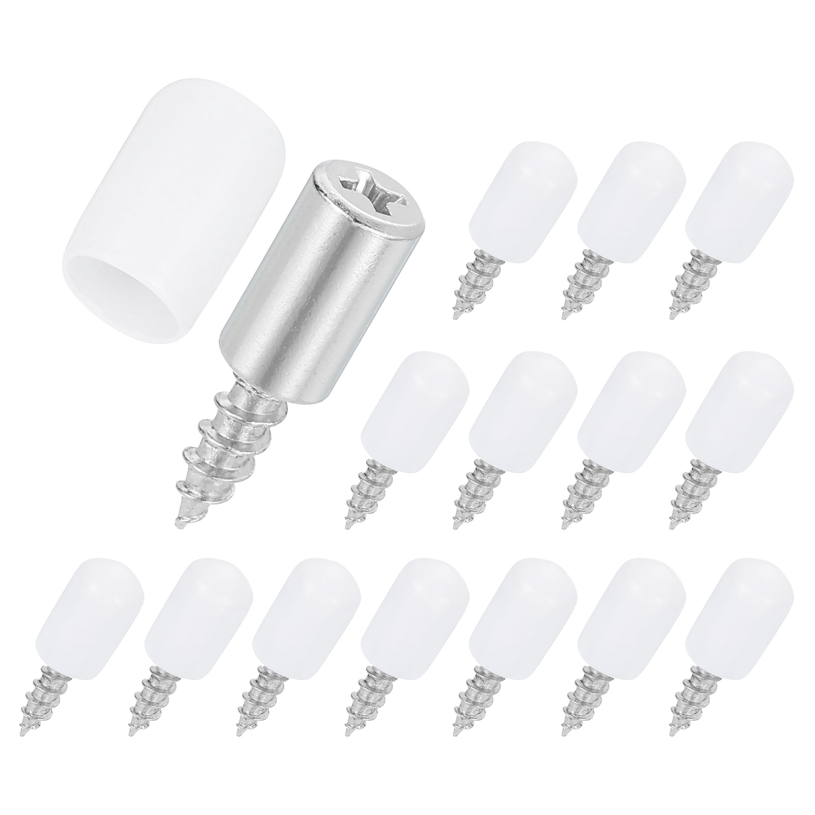 Uxcell 15Pcs Shelf Support Pegs, 7mm Shelf Pins with Anti-Slip Silicone ...