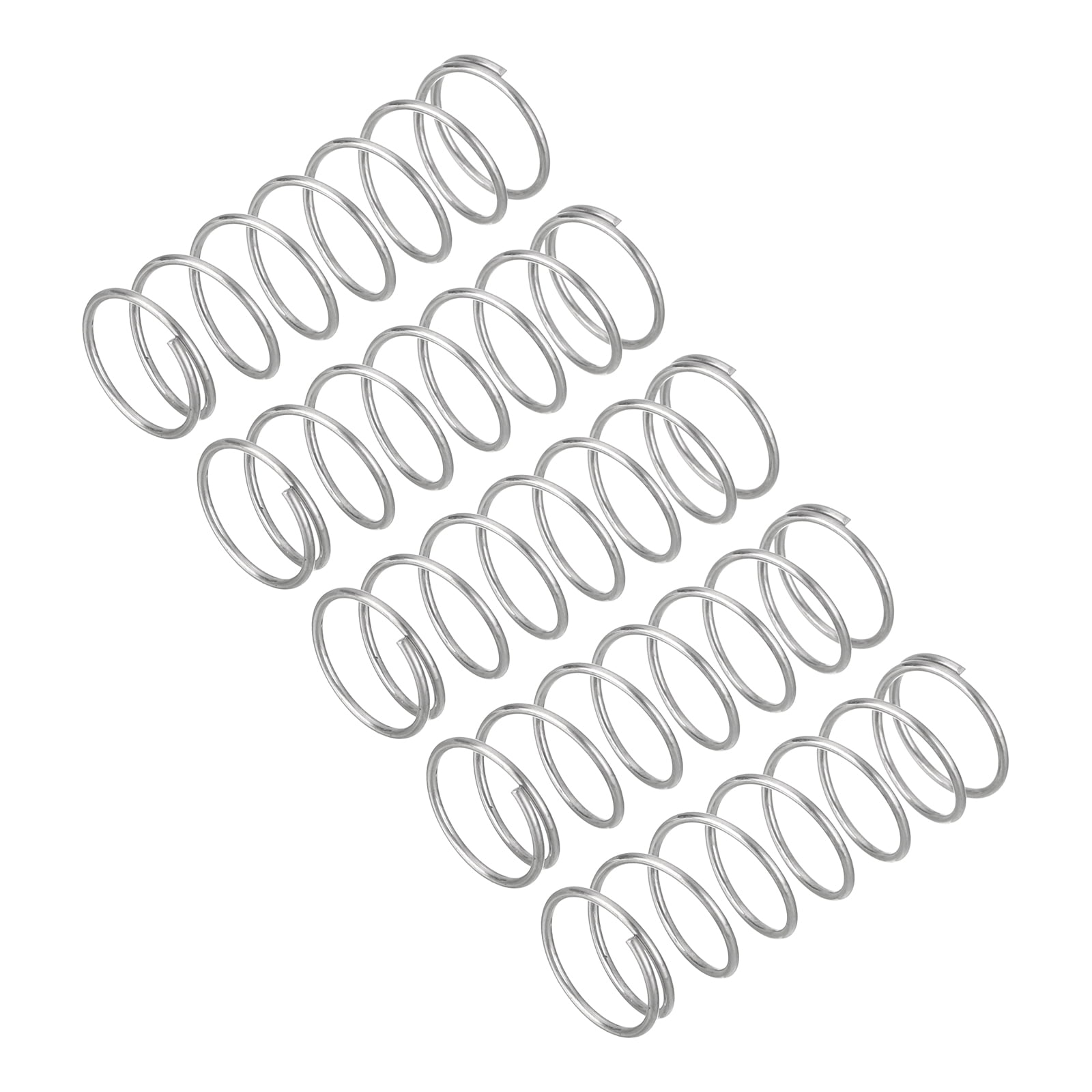 Uxcell 15Pcs Wire Diameter 0.028", OD 0.39", Free Length 1.18" 304 ...