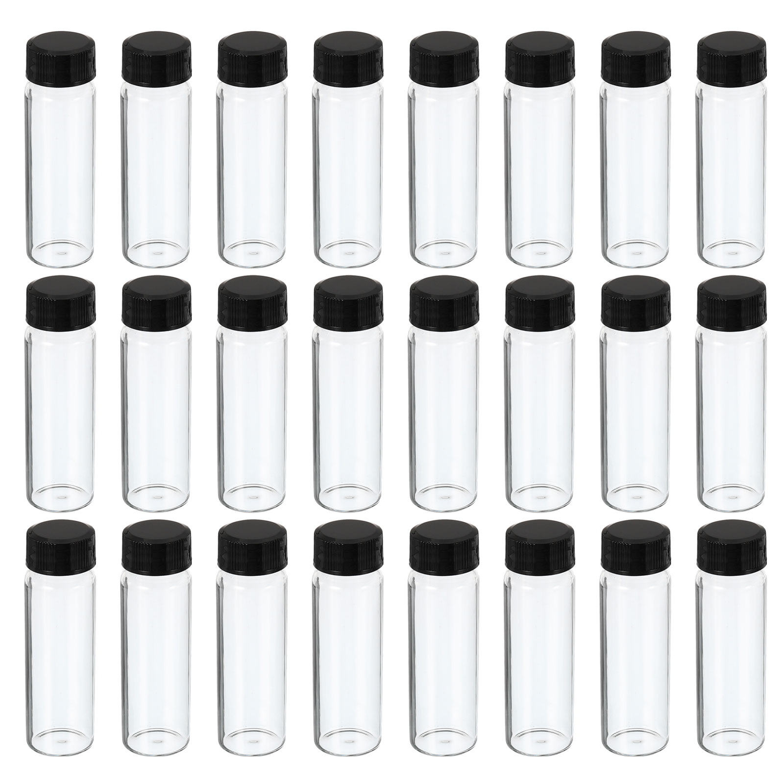 Uxcell 15mL Glass Vials with Screw Caps Liquid Sample Vial Storage, Clear 24Pcs - Walmart.com