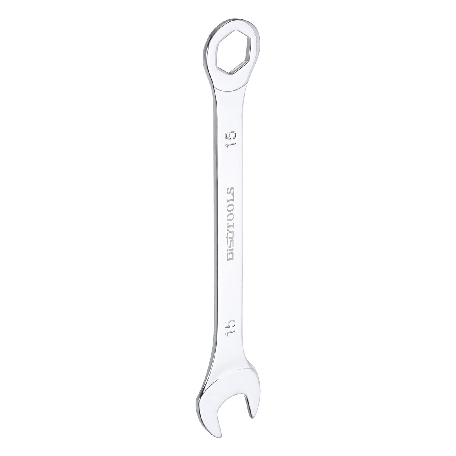 Uxcell 15mm 6-Point Thin Combination Wrench Double Ended Box and Open ...