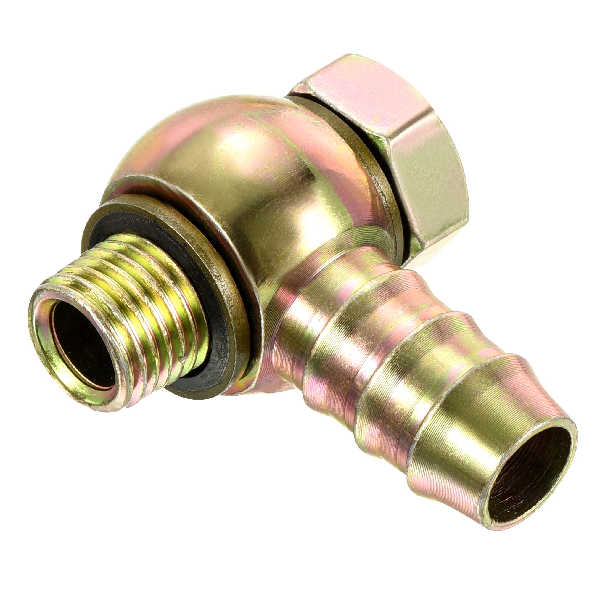Uxcell 15mm Barb M14x1.5 Male Thread Hose Pipe Fitting Elbow Carbon ...