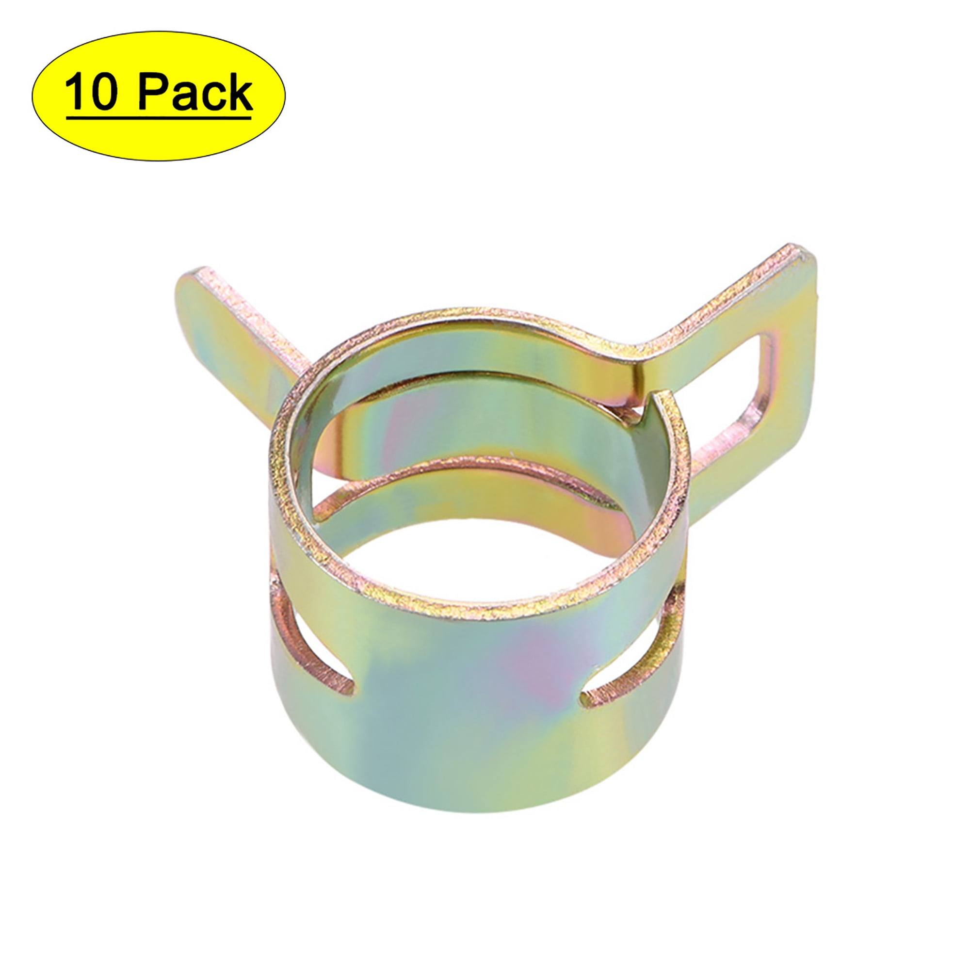 Uxcell 15mm Color-zinc Steel Band Spring Clamp for Fuel Line Silicone ...