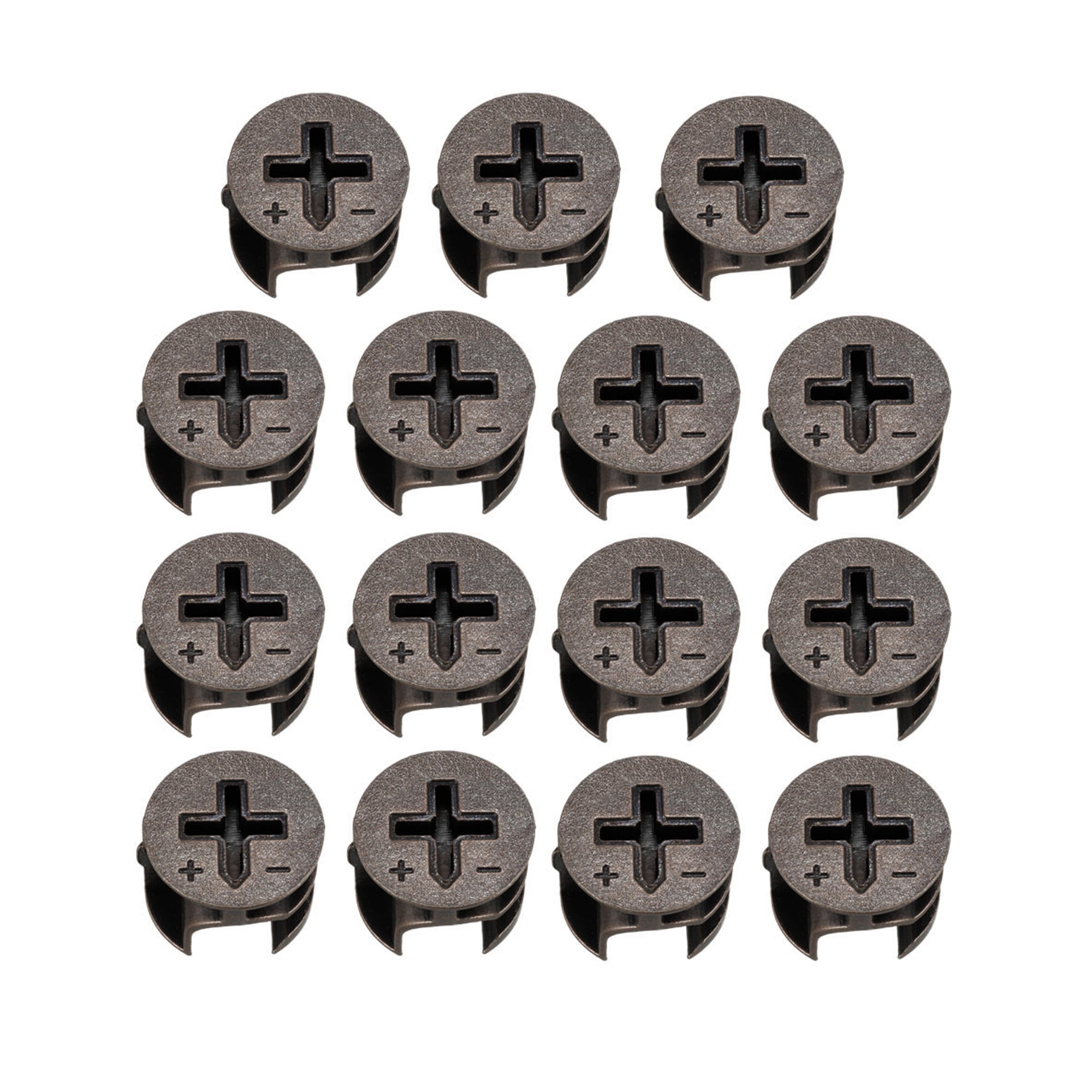 Uxcell 15mm Dia Furniture Cam Lock Fittings Metal Zinc Plated 15 Pack ...