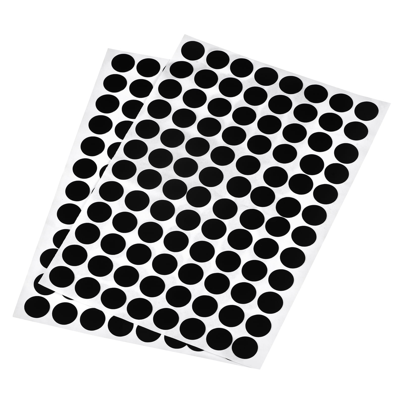 Uxcell 15mm Dia Self Adhesive Screw Hole Cover Stickers Black 2 Sheet ...