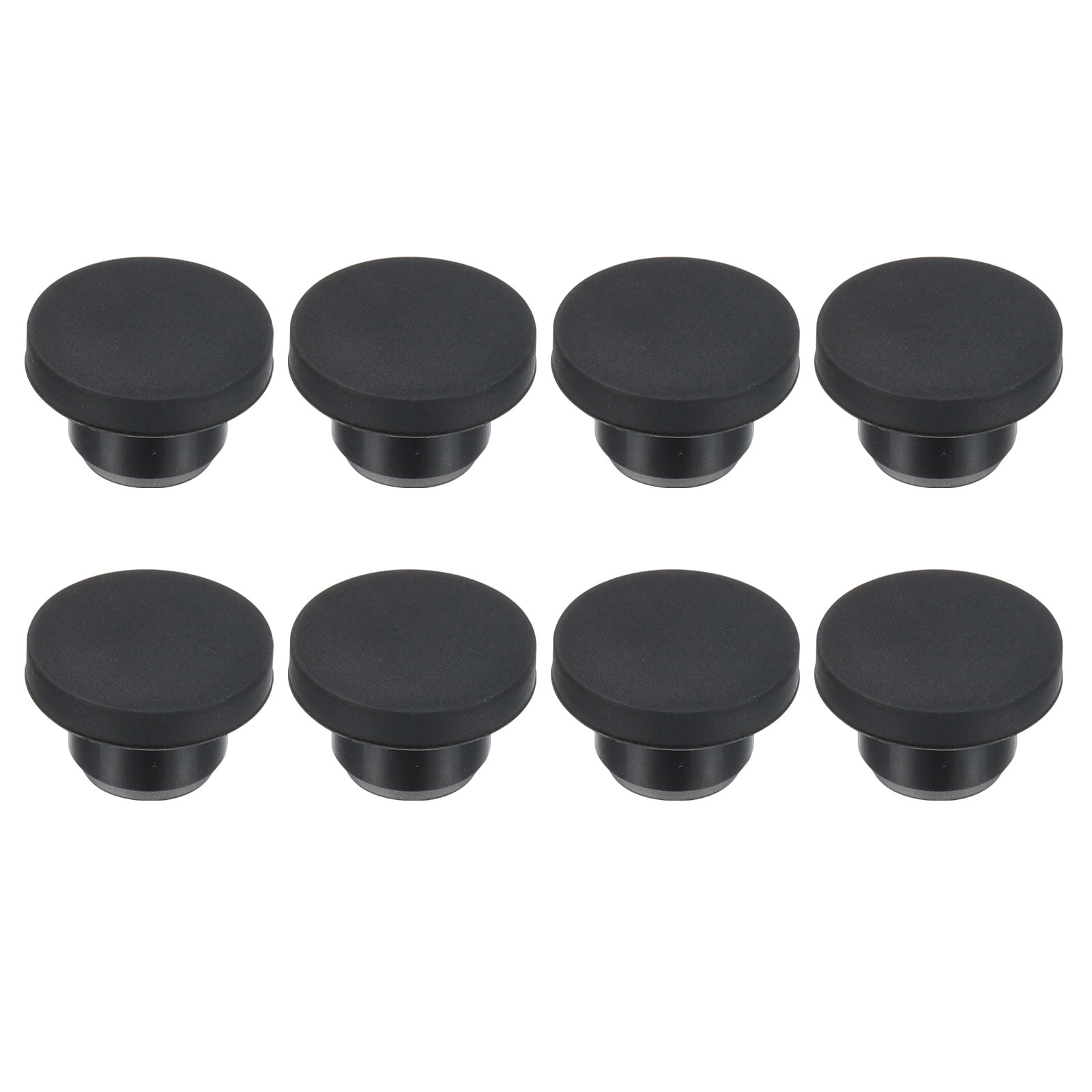 Uxcell 15mm Diameter Rubber Hole Plugs, 8 Pcs Silicone Rubber Round ...