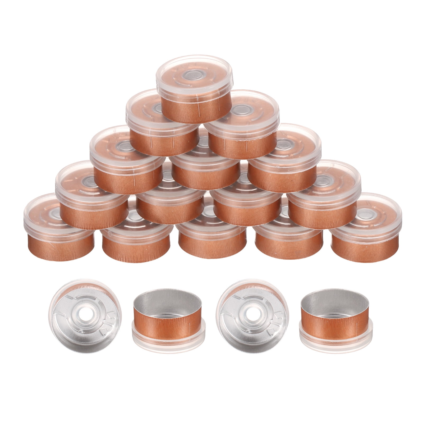 Uxcell 15mm Flip Off Caps 100PCS Seals Burr-Free Flip Off Top Caps for ...