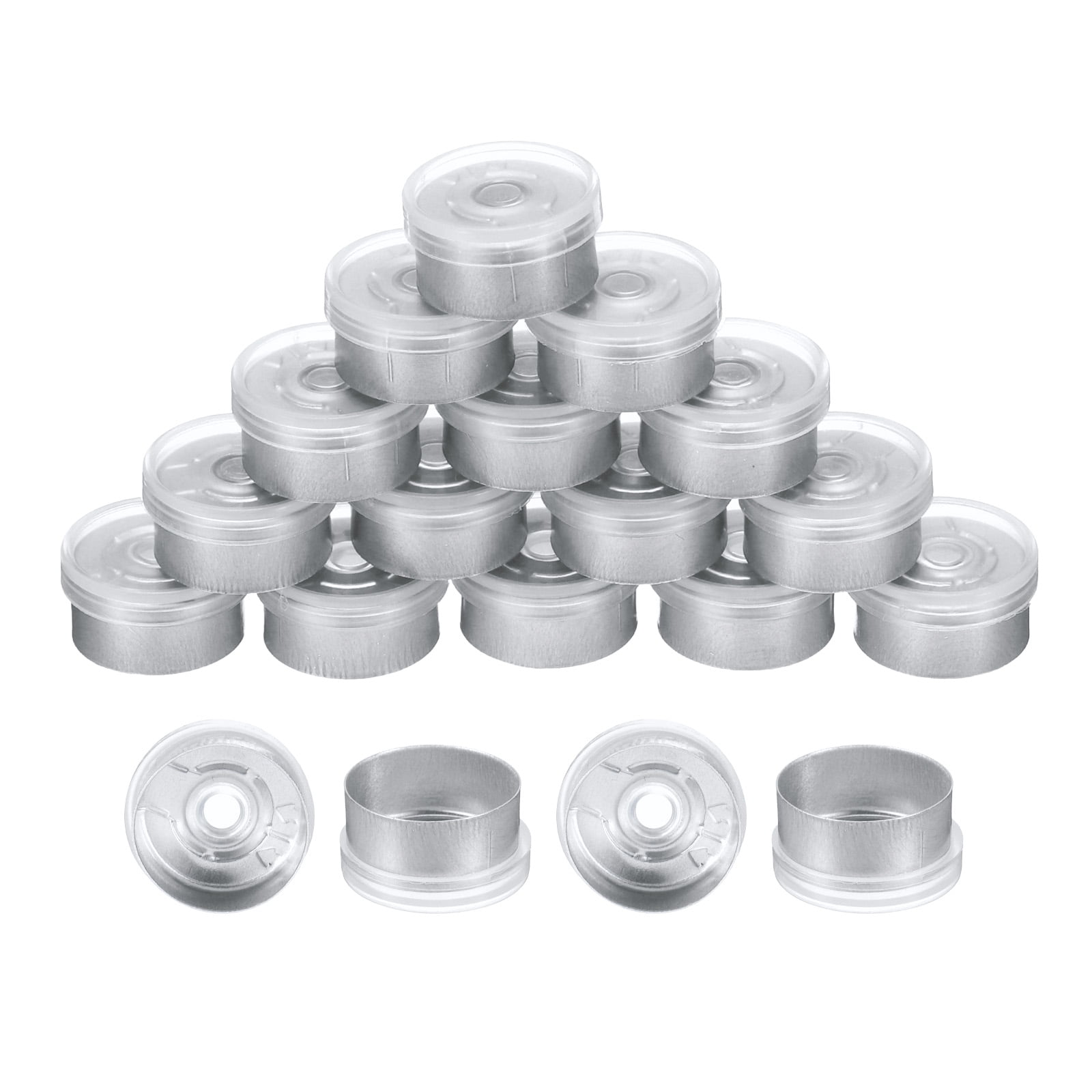 Uxcell 15mm Flip Off Caps 200PCS Seals Burr-Free Flip Off Top Caps for ...