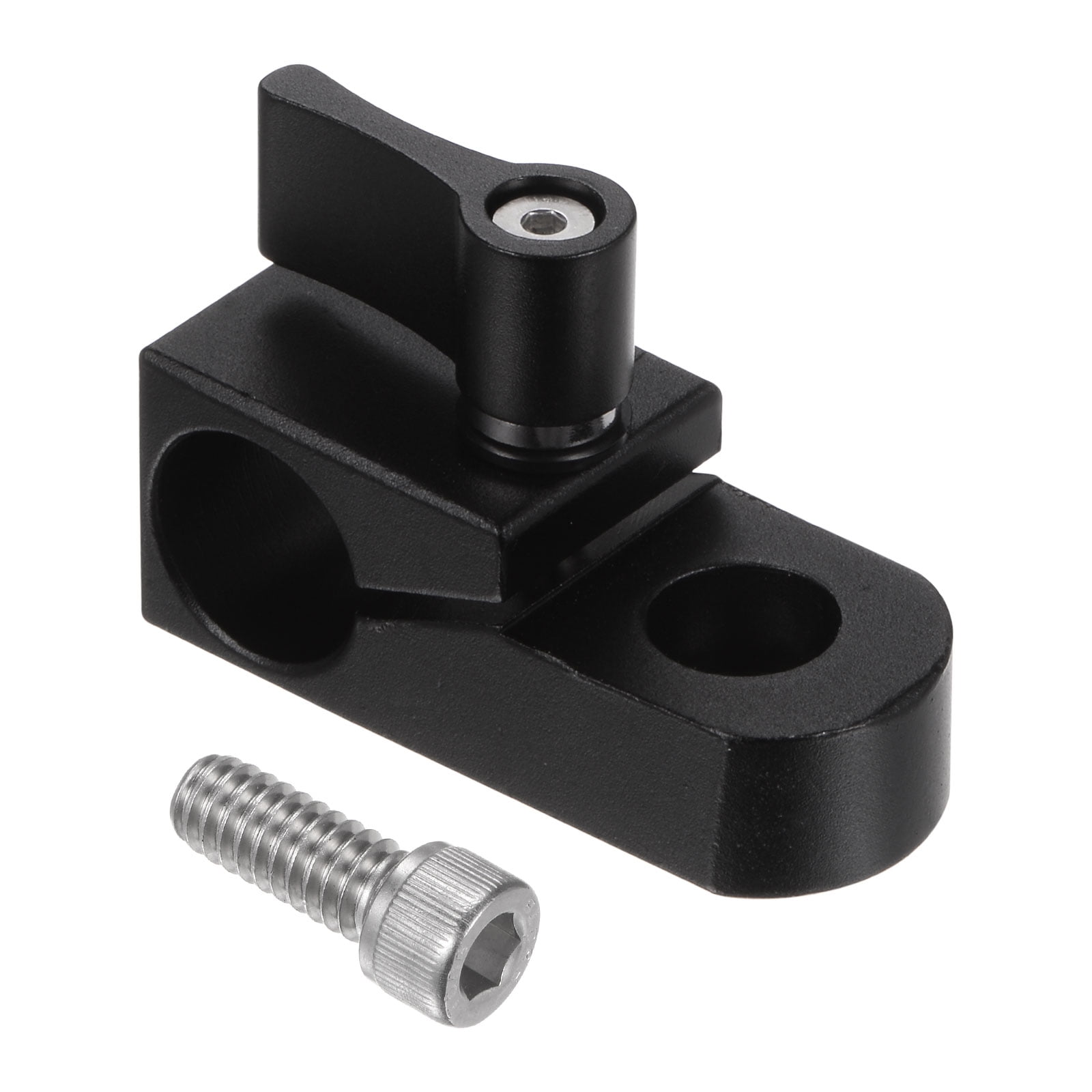 Uxcell 15mm Rod Clamp with 1/4"20 Thread Screw for Camera Support ...