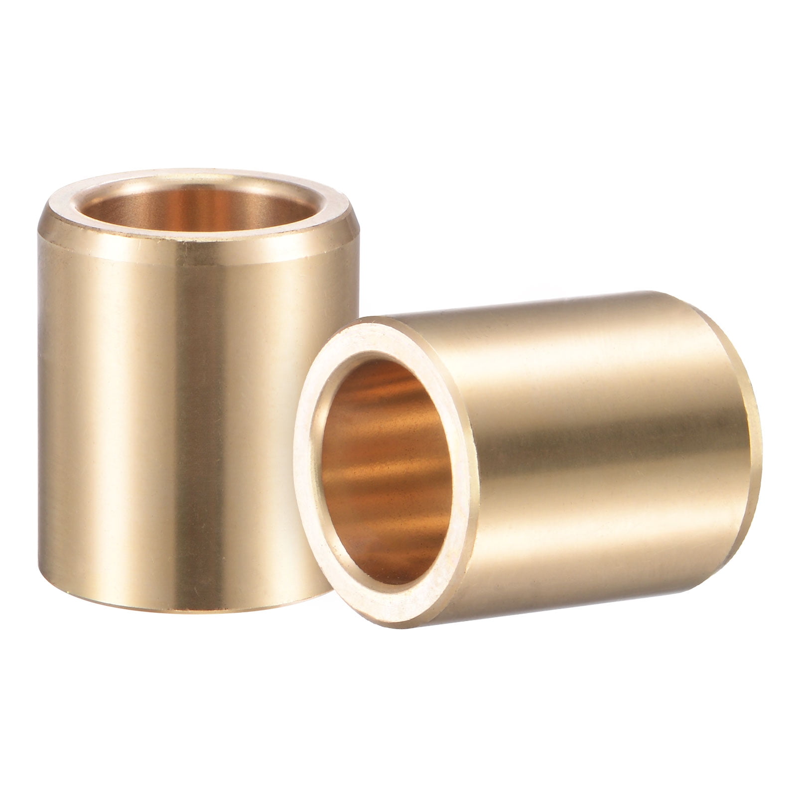 Uxcell 15mm x 21mm x 25mm Sleeve Bearings Wrapped Oilless Bushings Cast ...