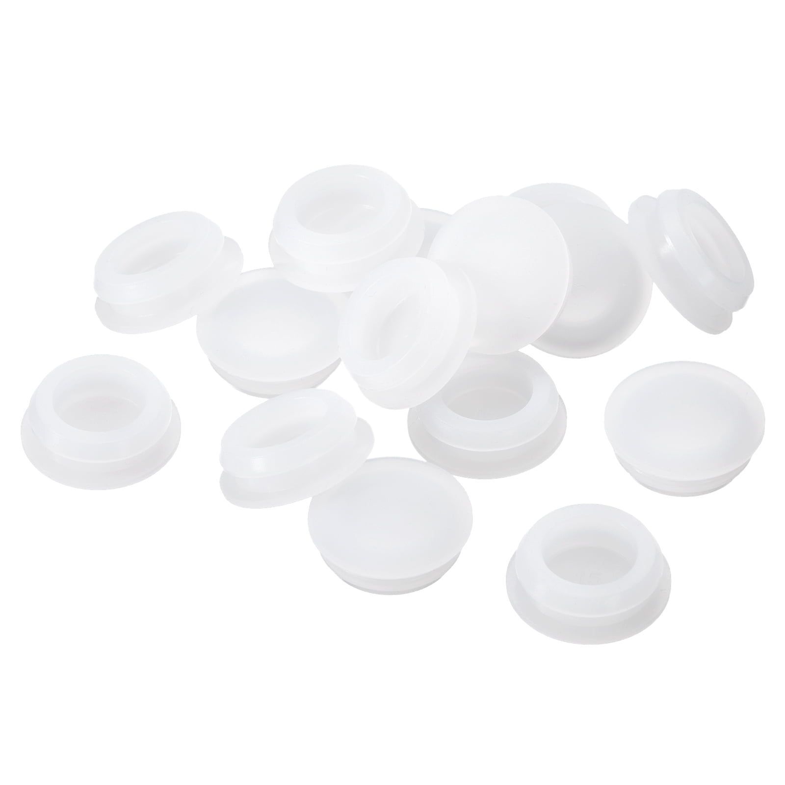 Uxcell 15pack Silicone Plug, Round Snap in Locking Hole Plug Waterproof ...