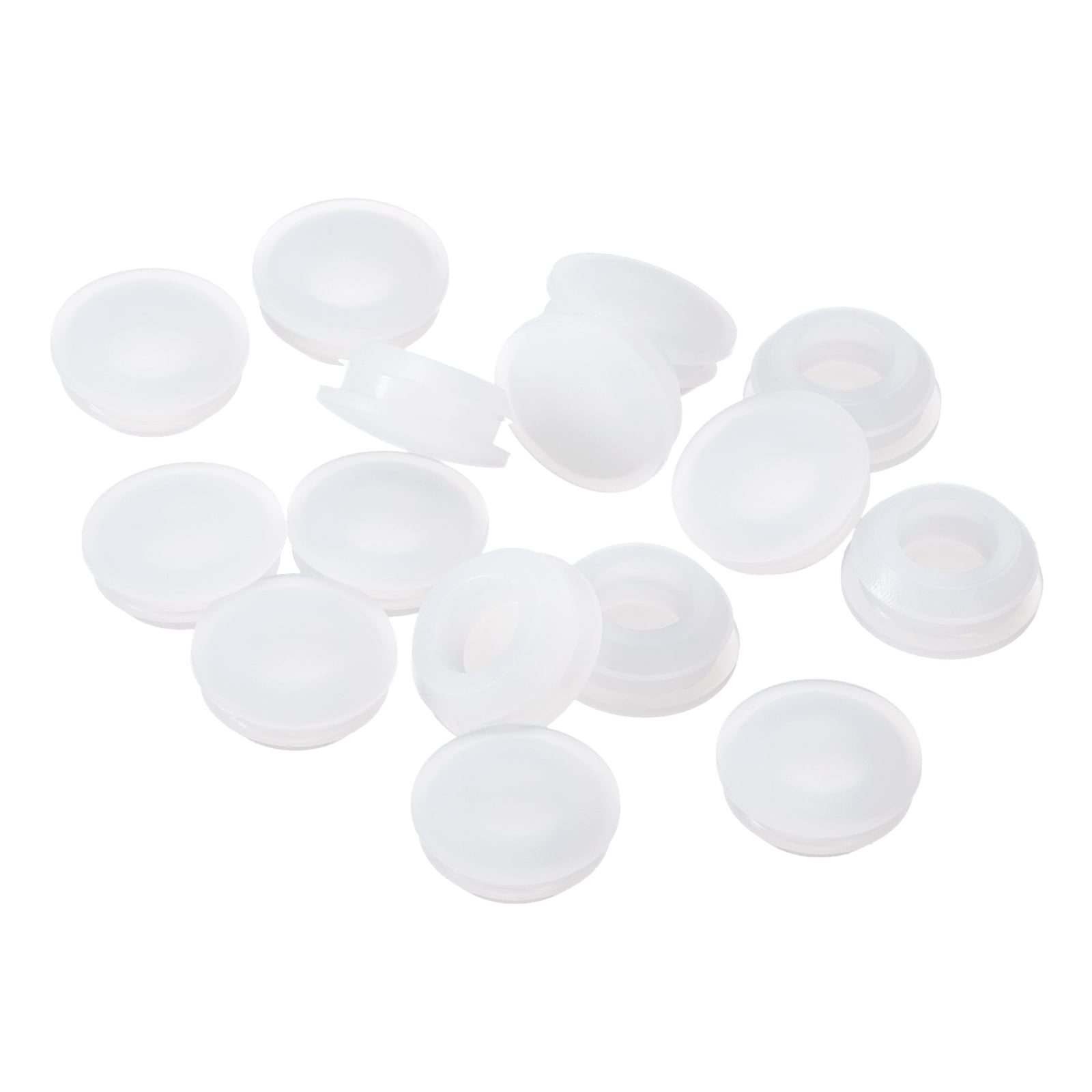 Uxcell 15pack Silicone Plugs, Rubber Round Snap in Locking Hole Plugs ...
