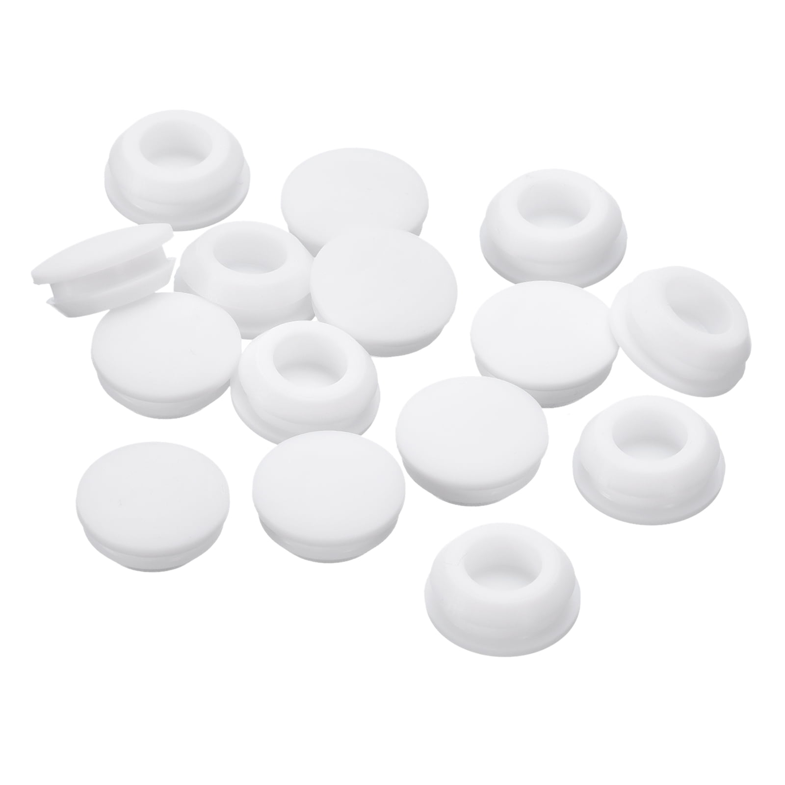Uxcell 15pack Silicone Plugs, Rubber Round Snap in Locking Hole Plugs ...