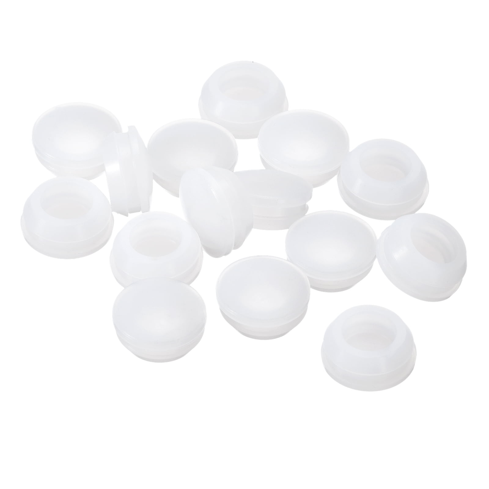 Uxcell 15pack Silicone Plugs, Rubber Round Snap in Locking Hole Plugs ...