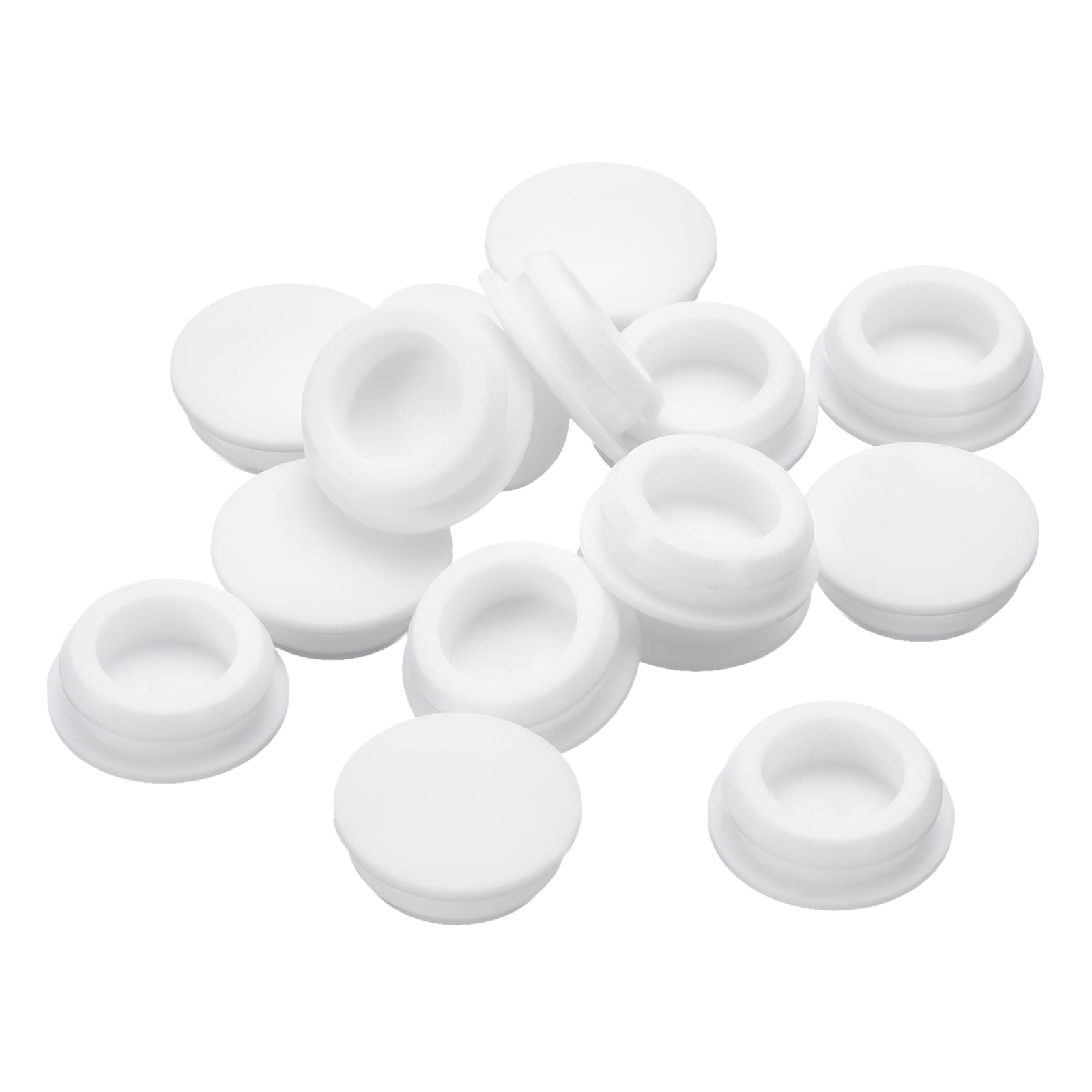Uxcell 15pack Silicone Plugs, Rubber Round Snap in Locking Hole Plugs ...