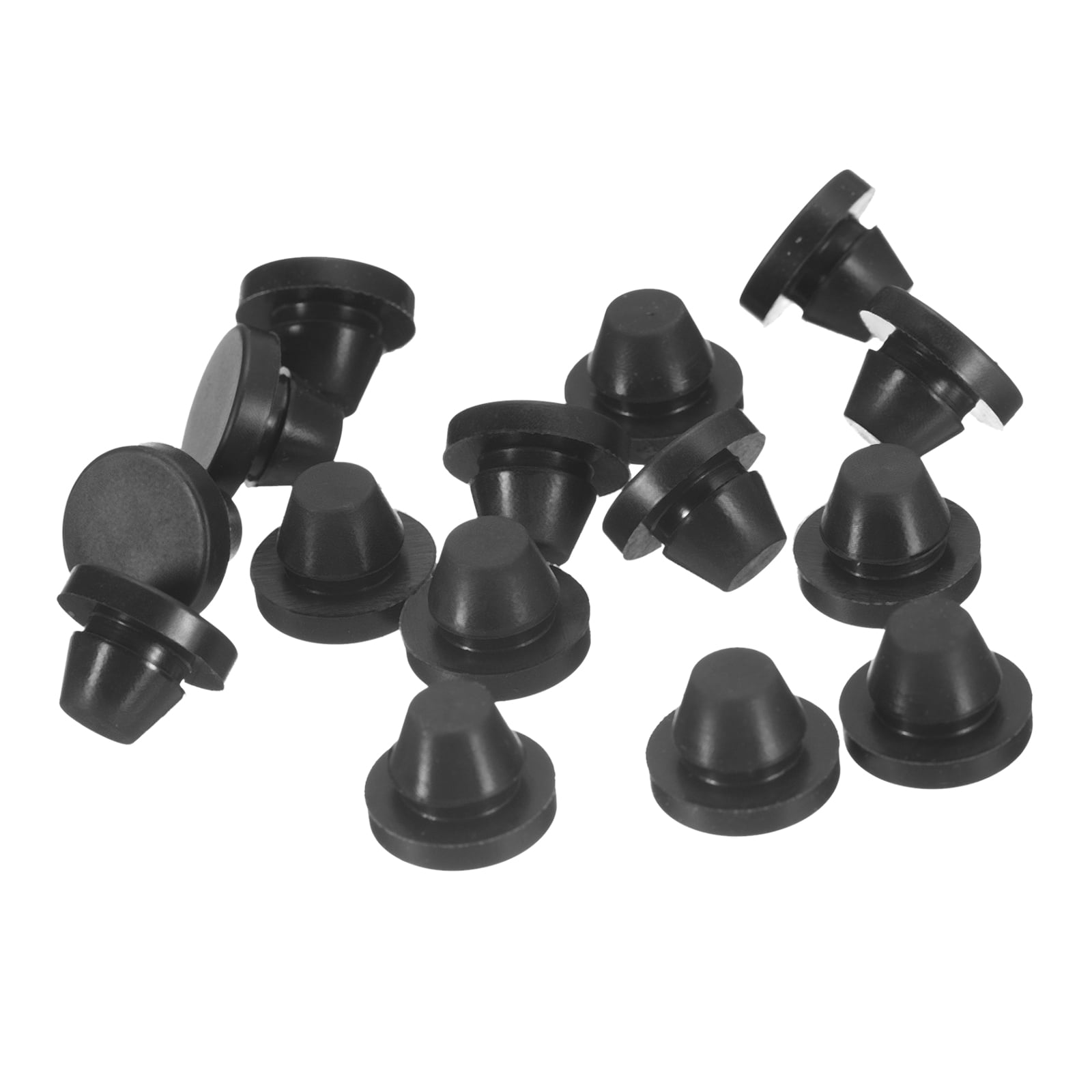 Uxcell 15pack Silicone Plugs, Rubber Round Snap in Locking Hole Plugs ...