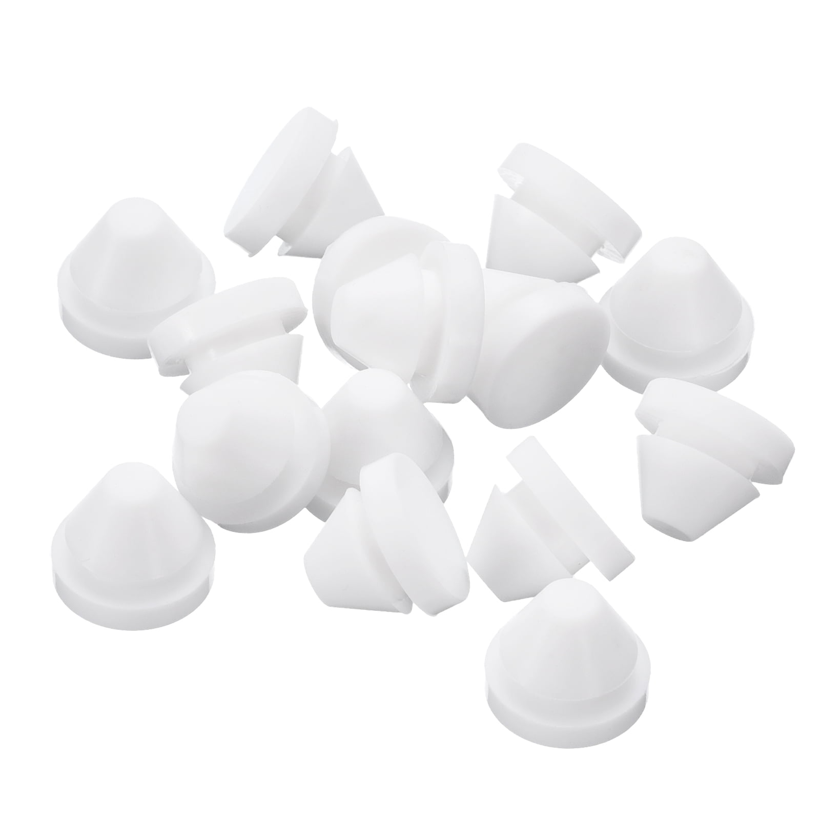Uxcell 15pack Silicone Plugs, Rubber Round Snap in Locking Hole Plugs ...
