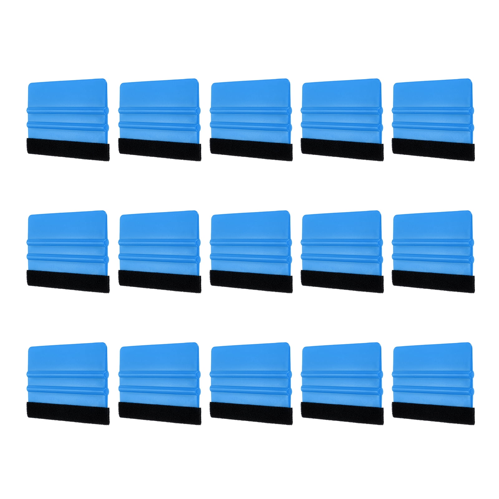 Uxcell 15pack Vinyl Squeegee, Felt Edge Decal Tool, 4-Inch Scraper for ...