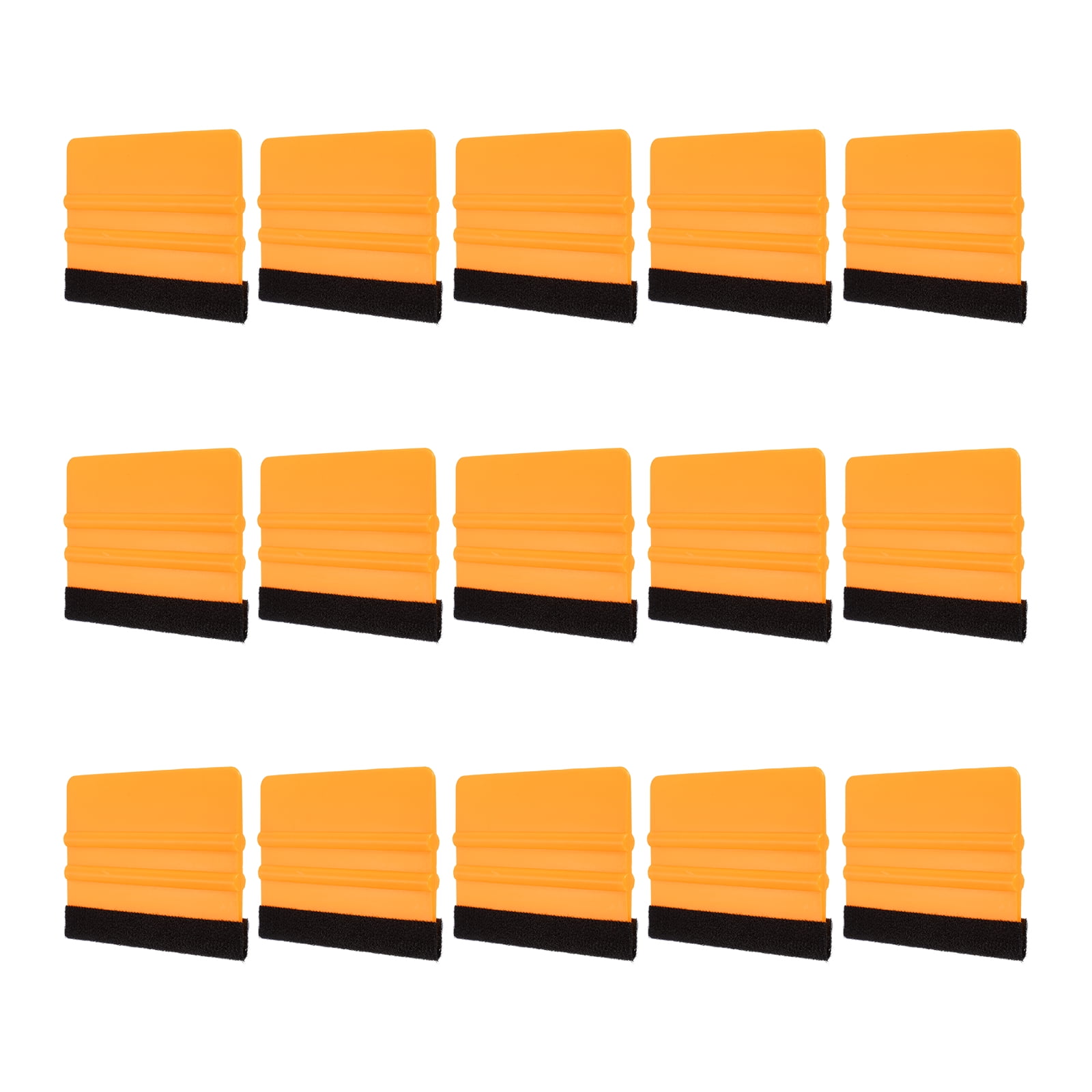 Uxcell 15pack Vinyl Squeegee, Felt Edge Decal Tool, 4-Inch Scraper for ...