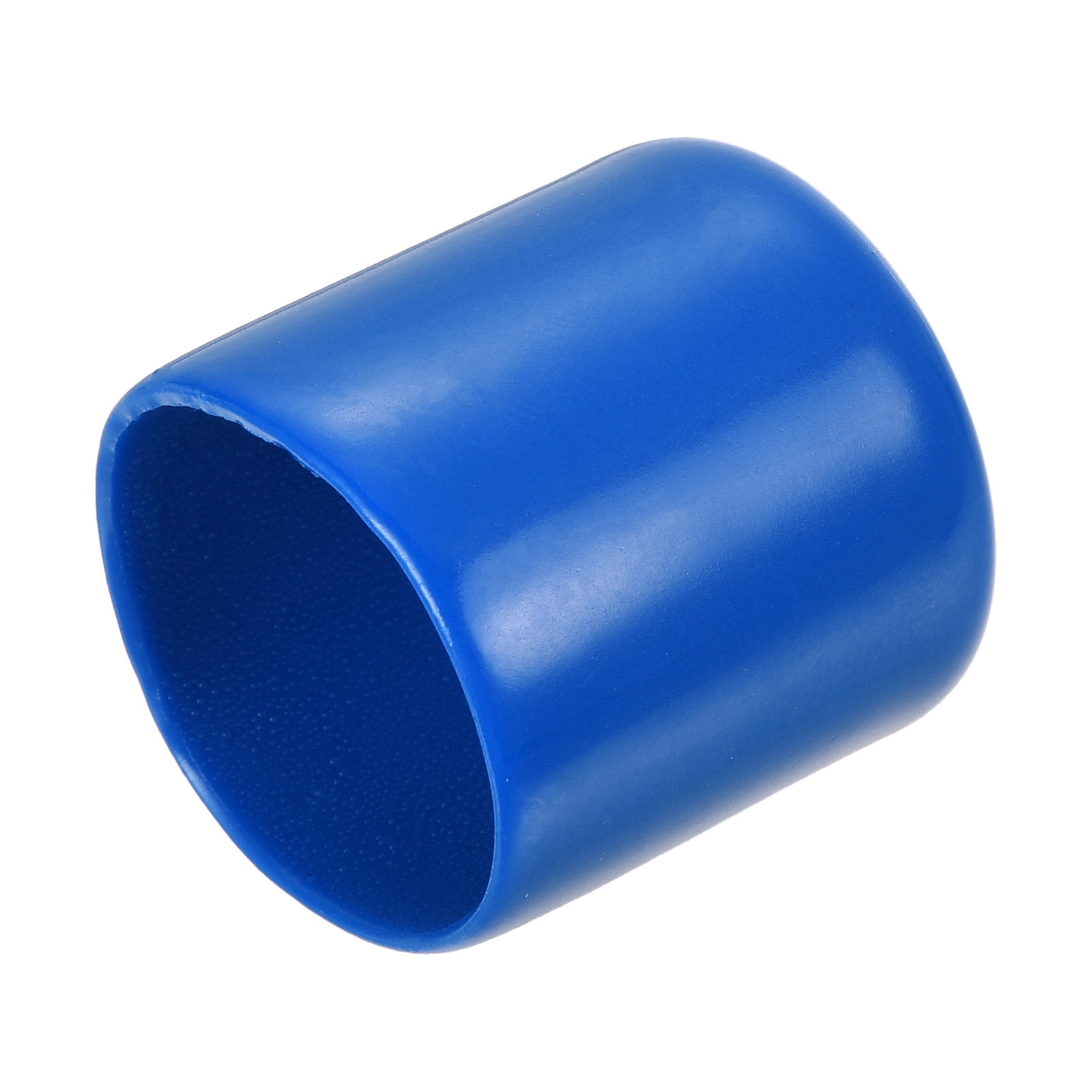 Uxcell 15pcs 22mm(7/8") Round Blue Vinyl End Cap Screw Thread ...