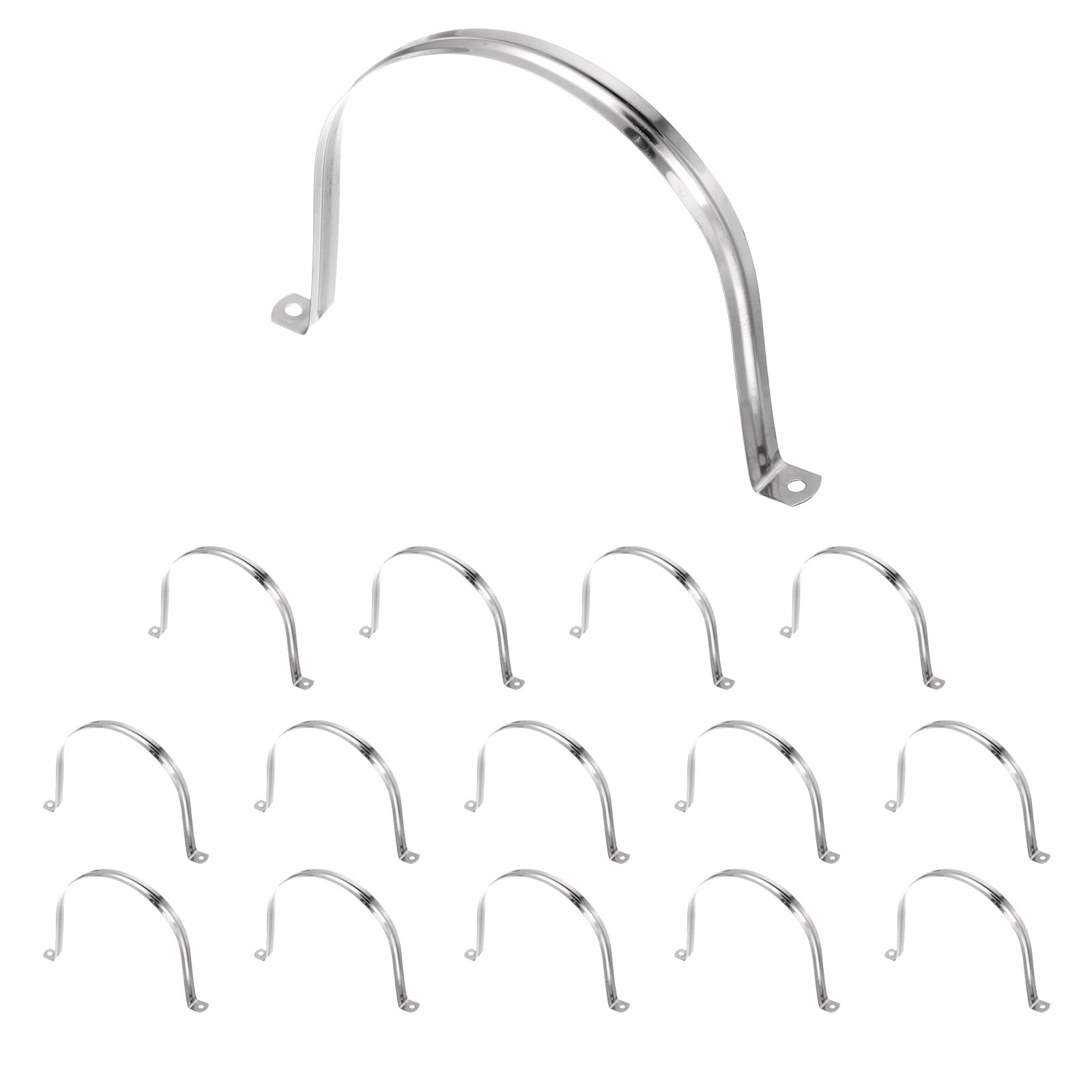 Uxcell 15pcs 5 7/8-Inch 150mm Conduit Clamps M150 U Tube Pipe Clamp ...