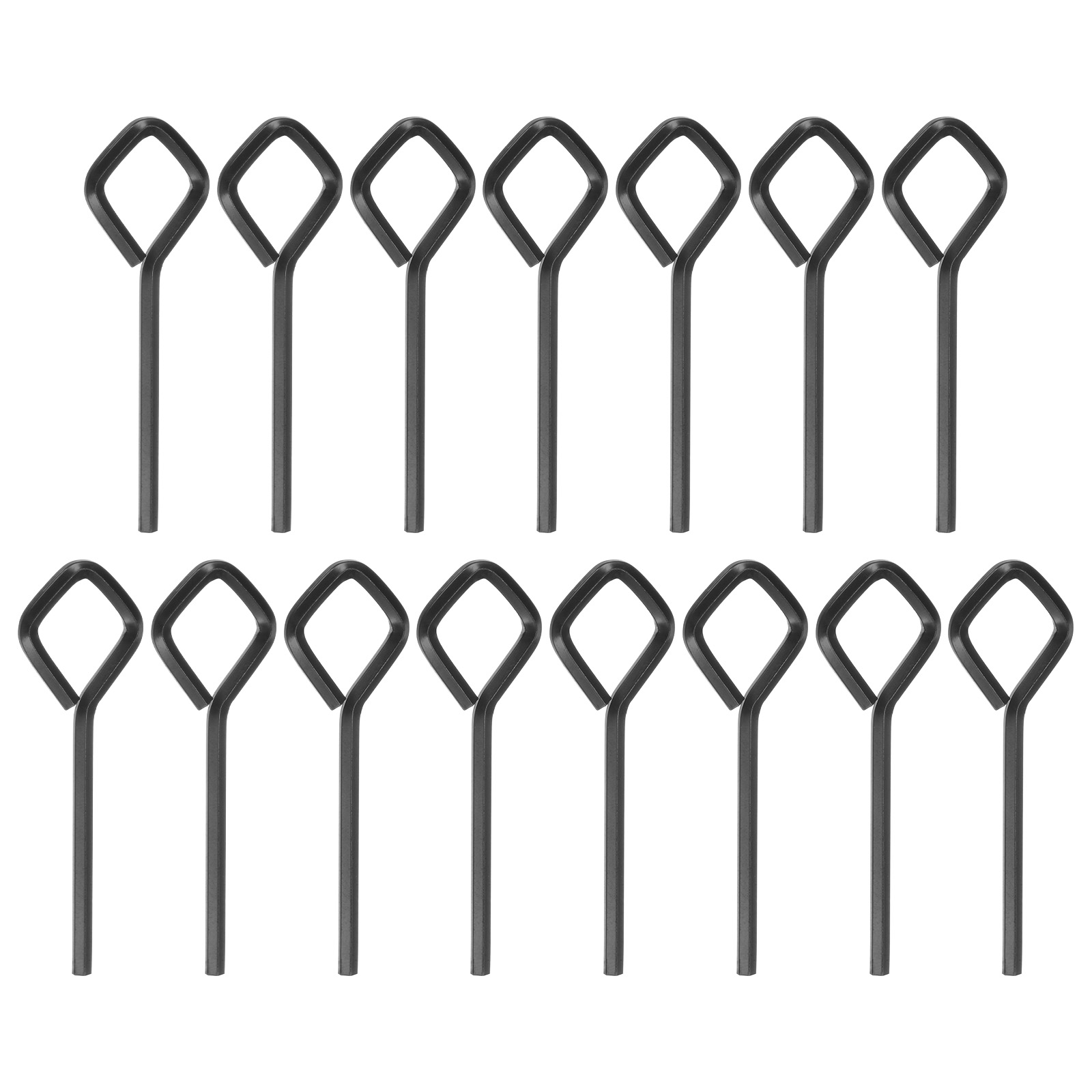 Uxcell 15pcs Dogging Hex Key Wrench 1/8" SAE Metal Dog Door Keys ...