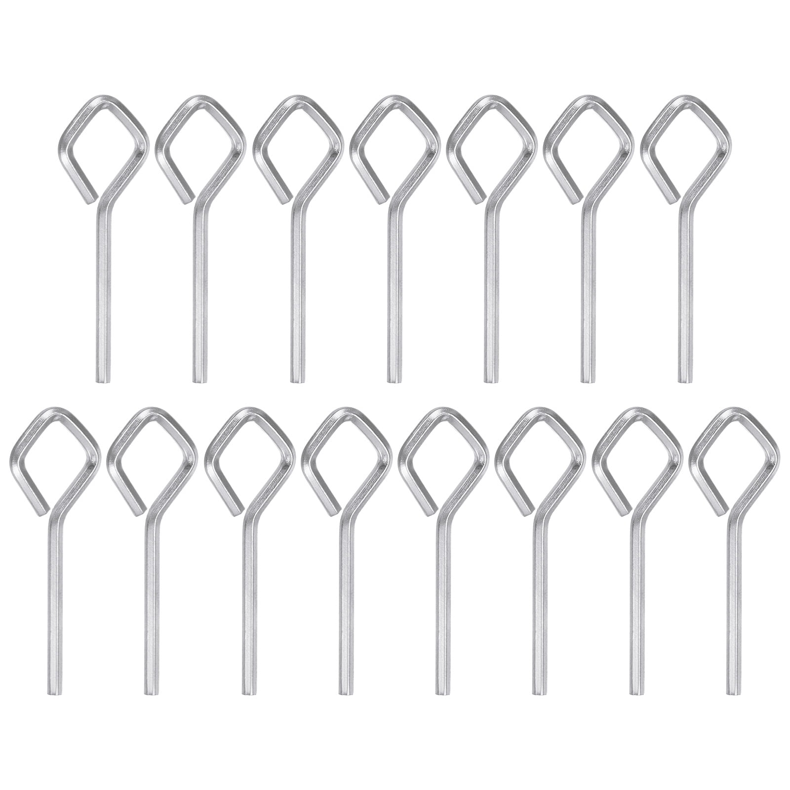 Uxcell 15pcs Dogging Hex Key Wrench 1/8" SAE Metal Dog Door Keys ...