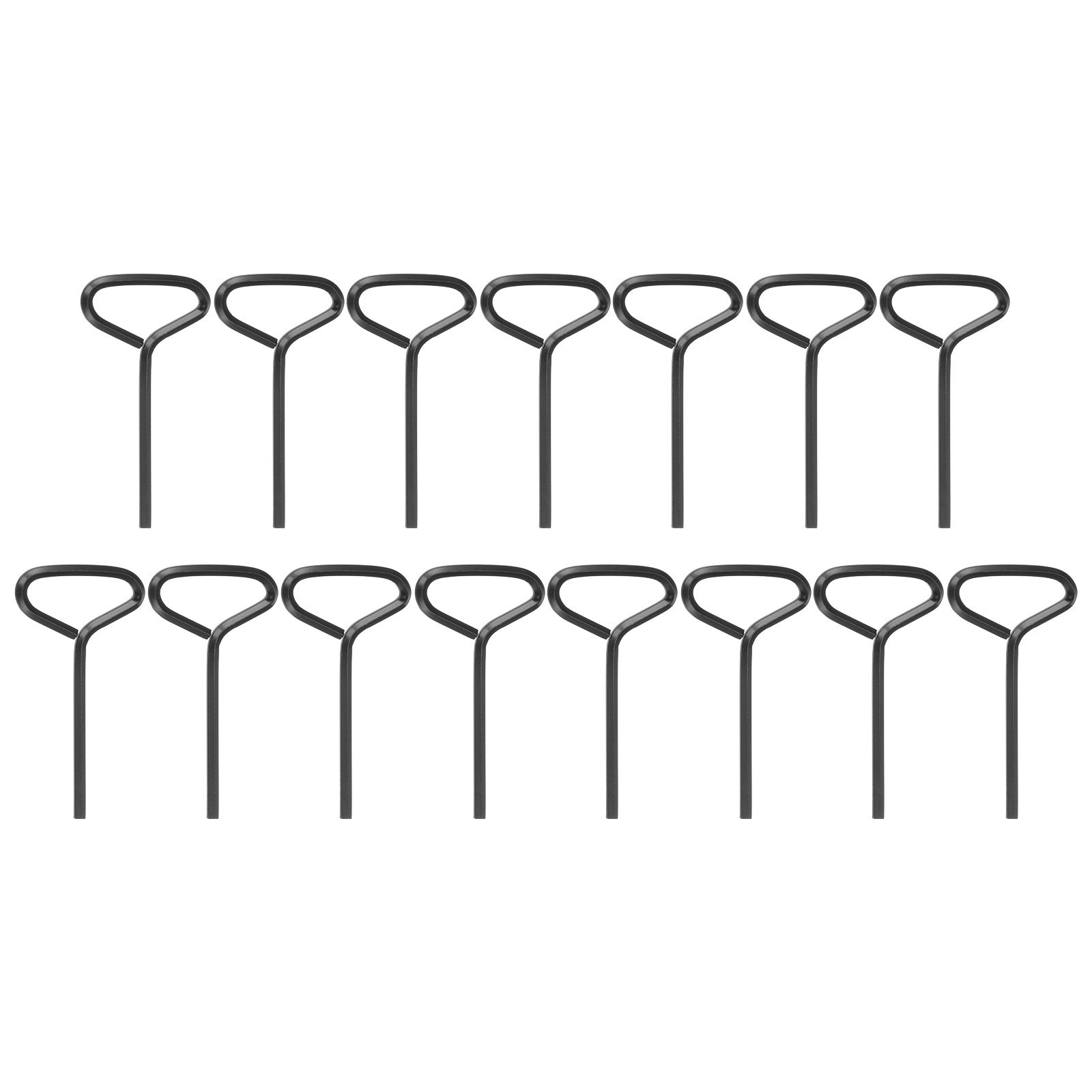 Uxcell 15pcs Dogging Hex Key Wrench 1/8" SAE Metal Dog Door Keys ...