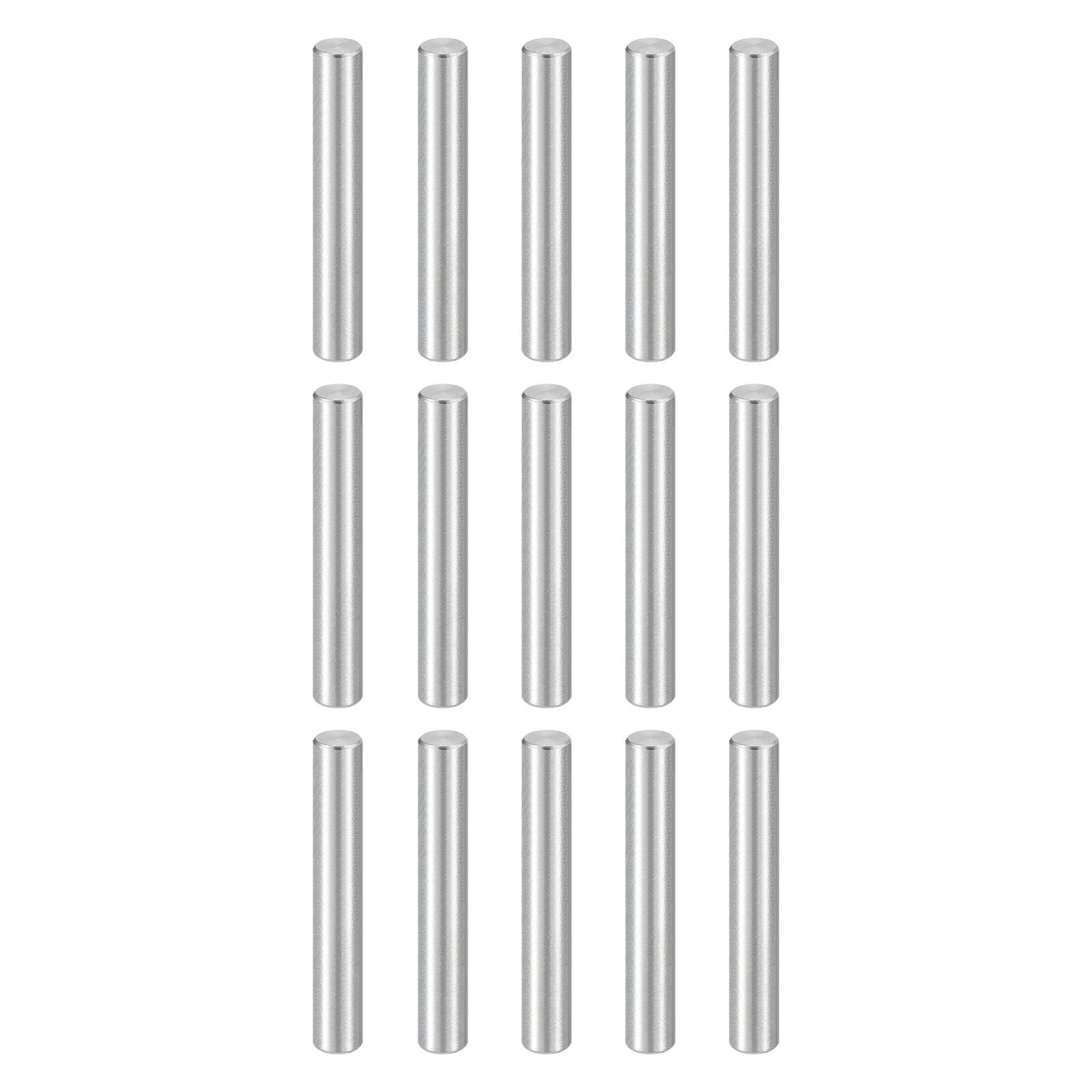 Uxcell 15pcs Dowel Pins M6(6mm) x 40mm 304 Stainless Steel Cylindrical ...