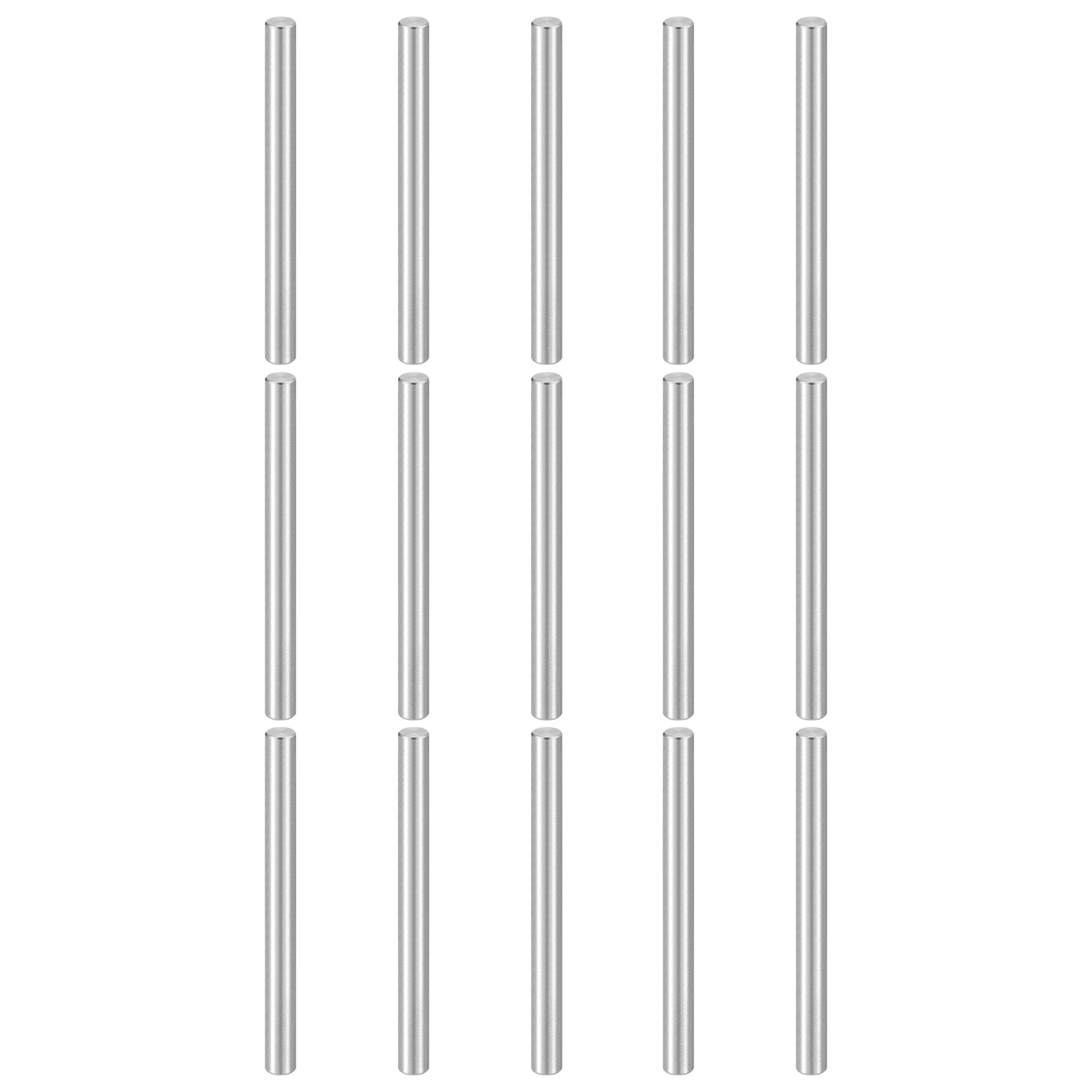 Uxcell 15pcs Dowel Pins M8(8mm) x 90mm 304 Stainless Steel Cylindrical ...