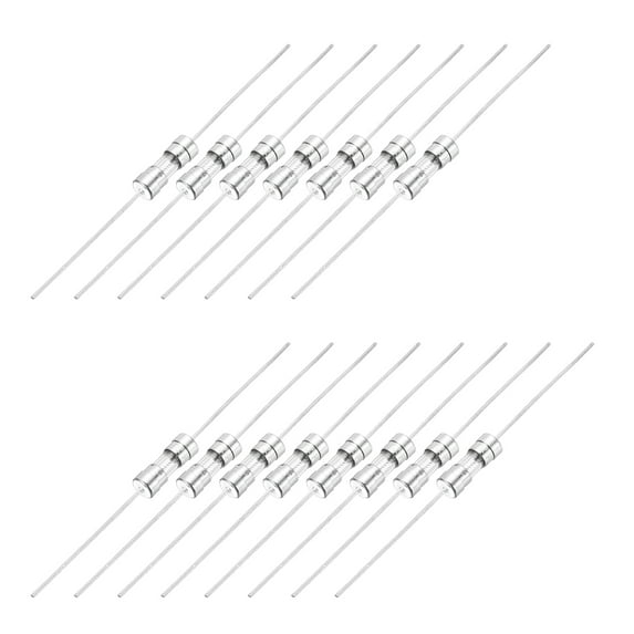 Uxcell 15pcs Glass Tube Fuses, Axial-with Wire 3.6 x 10 mm 1.5A 250V ...